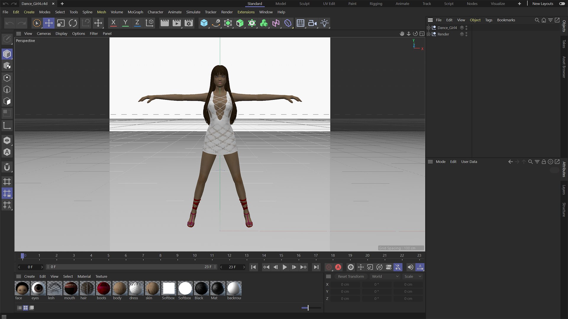 3D Model Dance Woman V4 - TurboSquid 1861968
