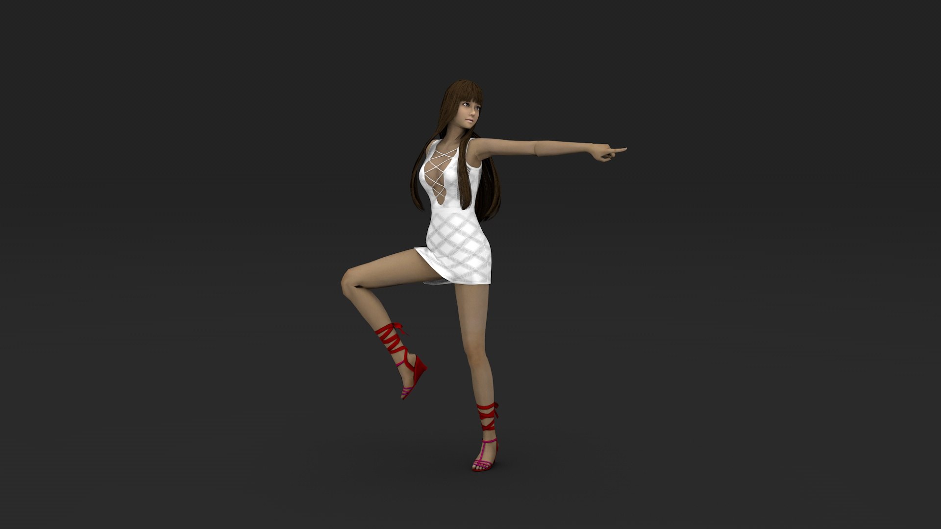 3D Model Dance Woman V4 - TurboSquid 1861968