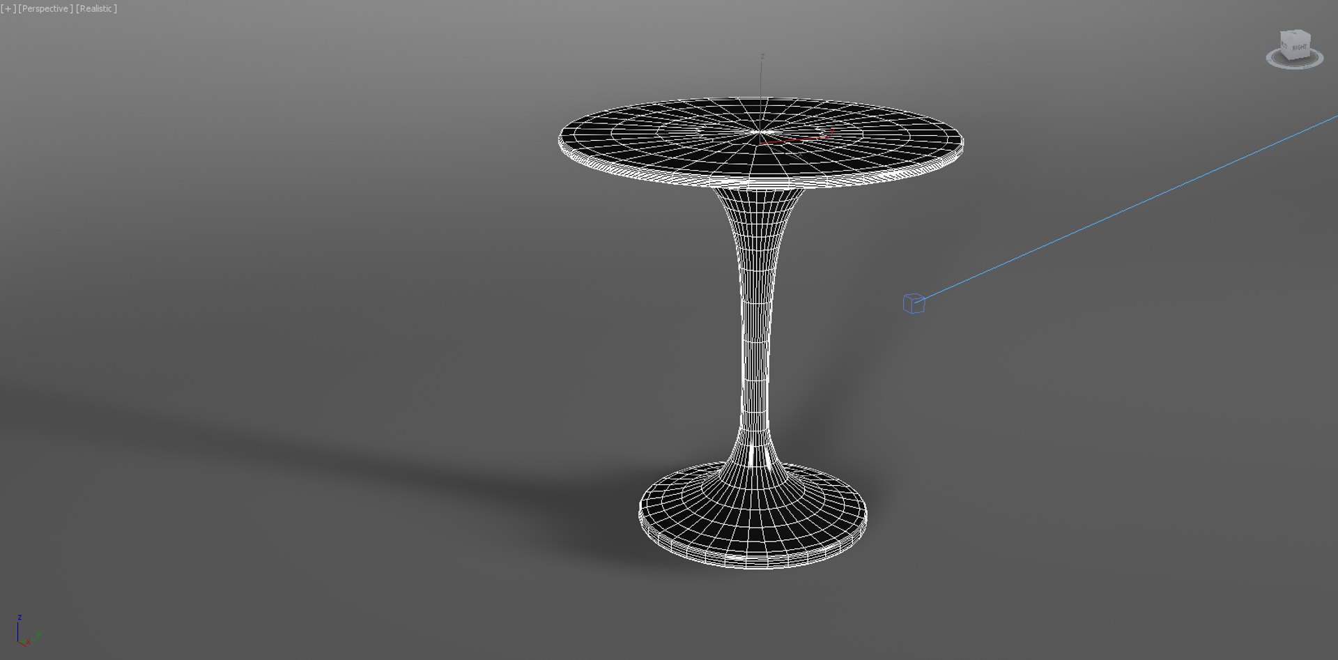 3d Model Black Plastic Table