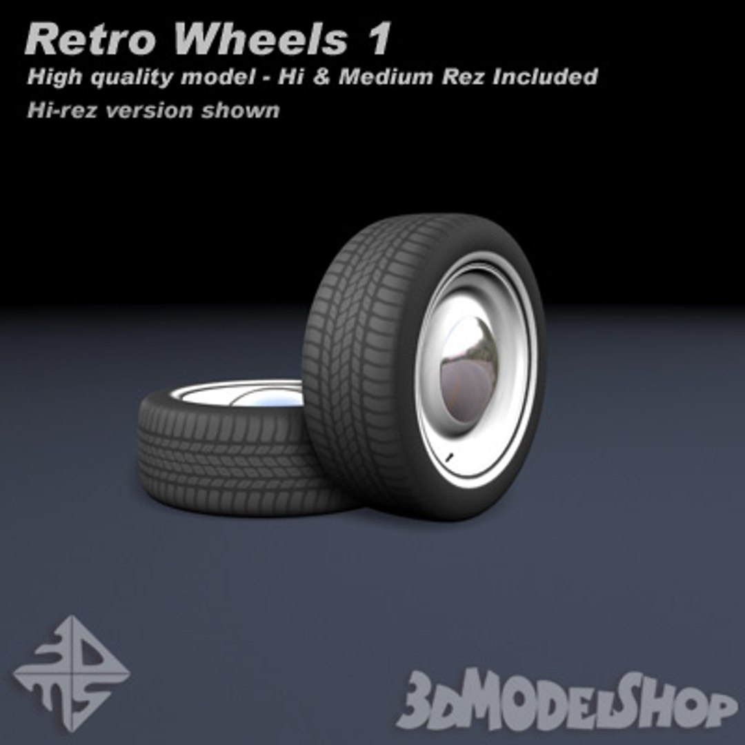 3d Wheels Retro Model