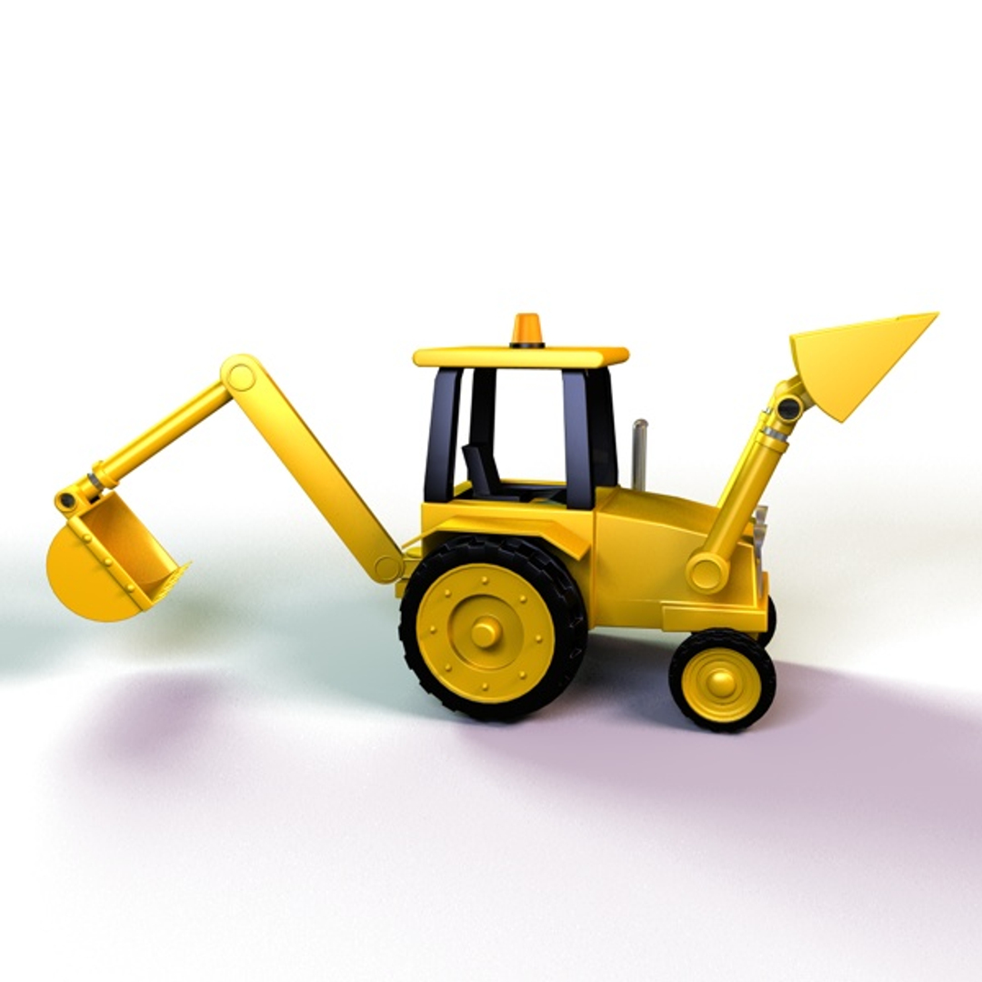3d model toy digger