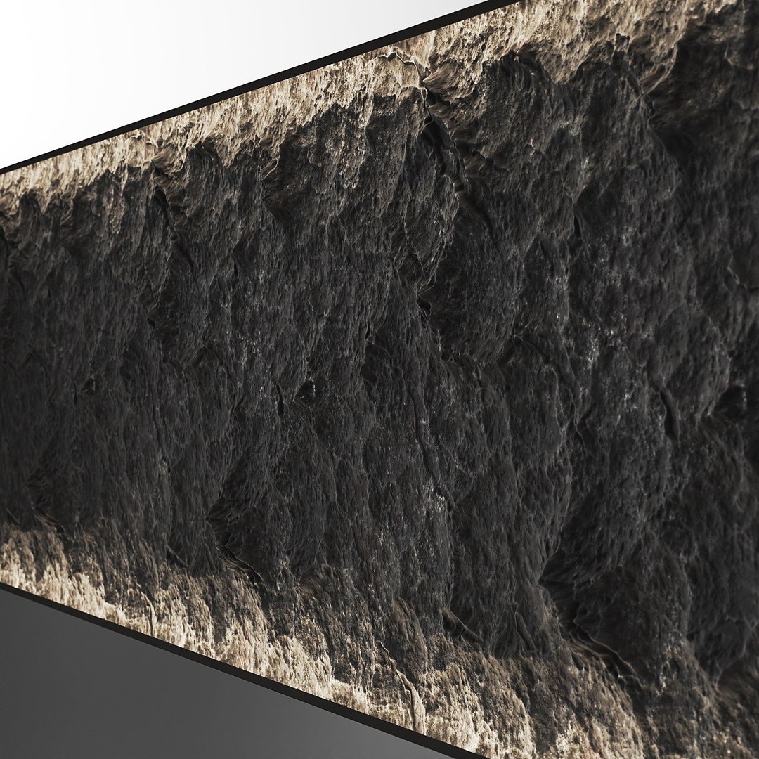 3D Stone Black Wall Texture Model - TurboSquid 1760178