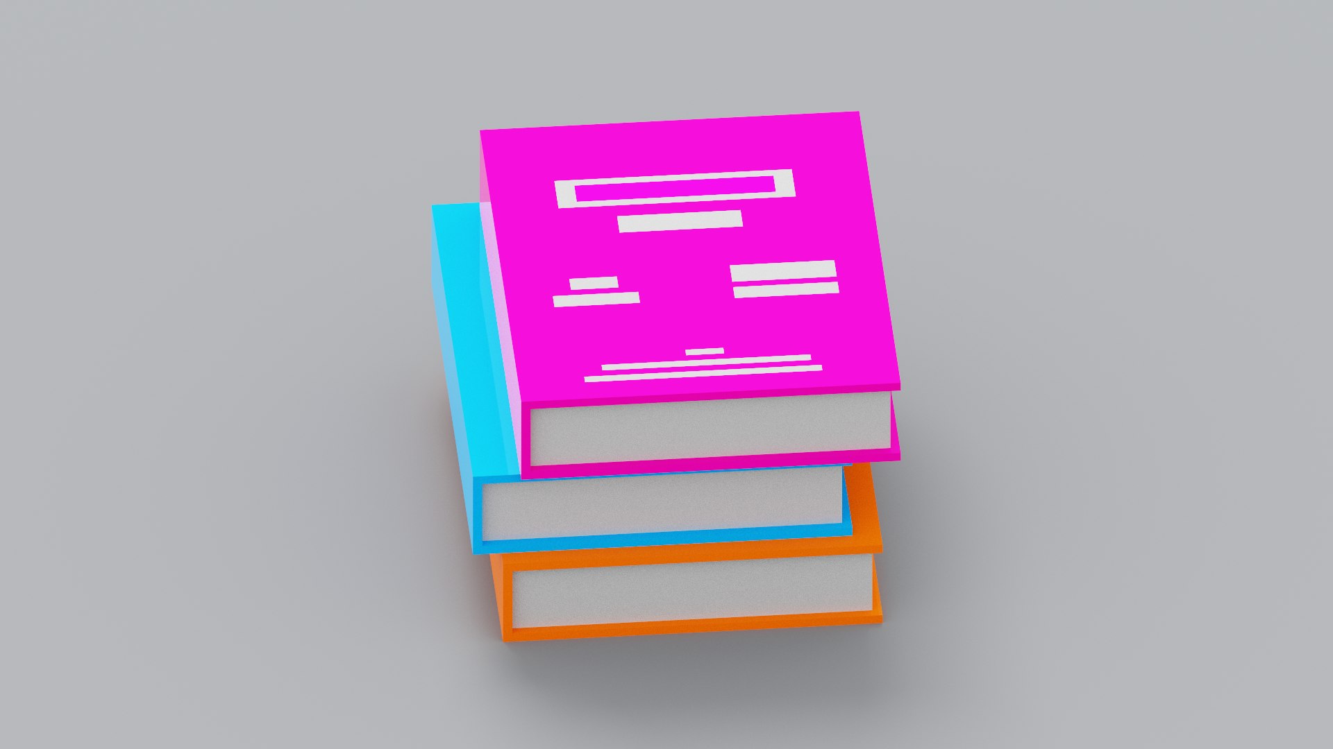 Voxel Books 3D Model - TurboSquid 2186414