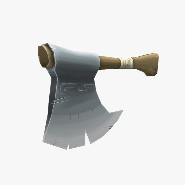 3d cartoon axe model