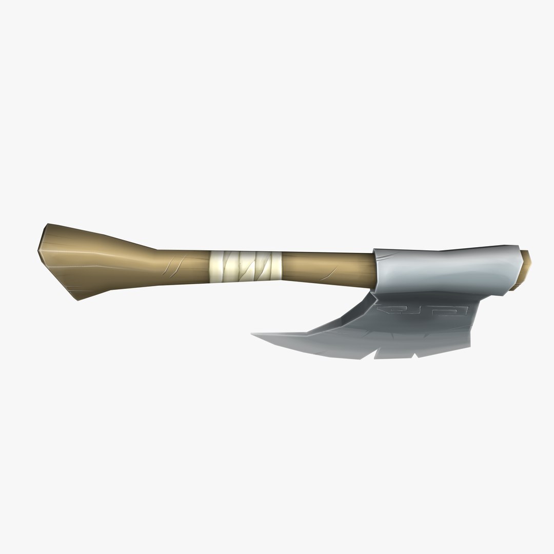 3d Cartoon Axe Model