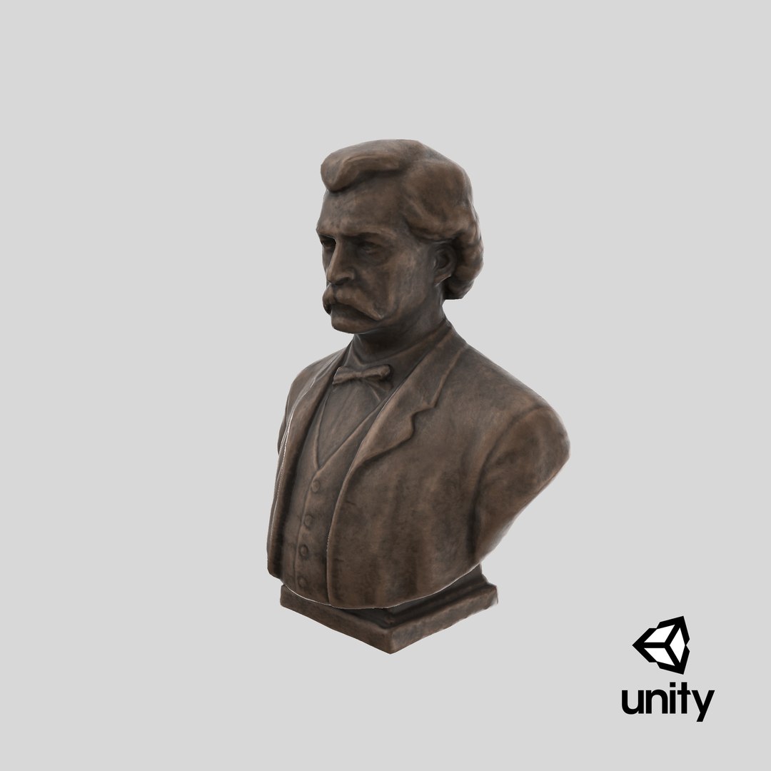 Mark Twain Bronze Bust 3D model - TurboSquid 1989970