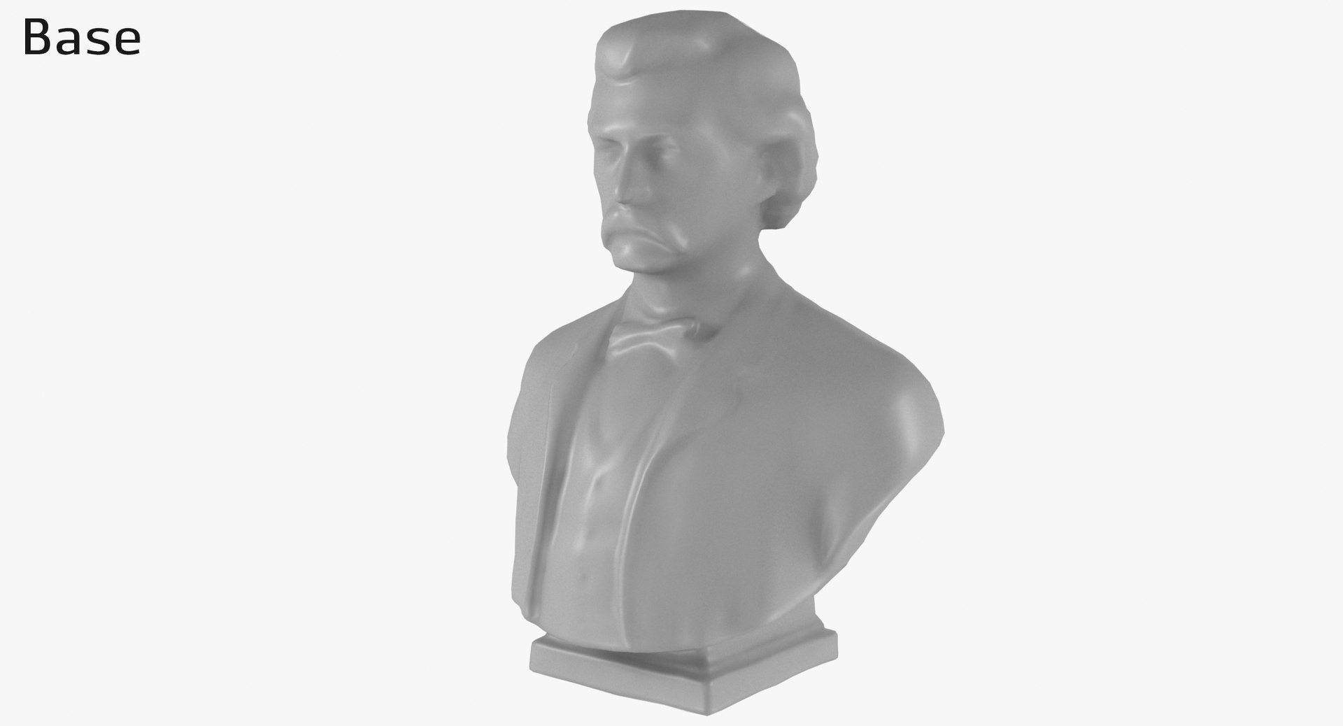 Mark Twain Bronze Bust 3D model - TurboSquid 1989970