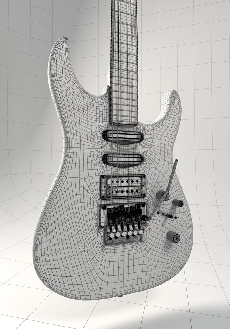 3D kramer guitar model - TurboSquid 1160452