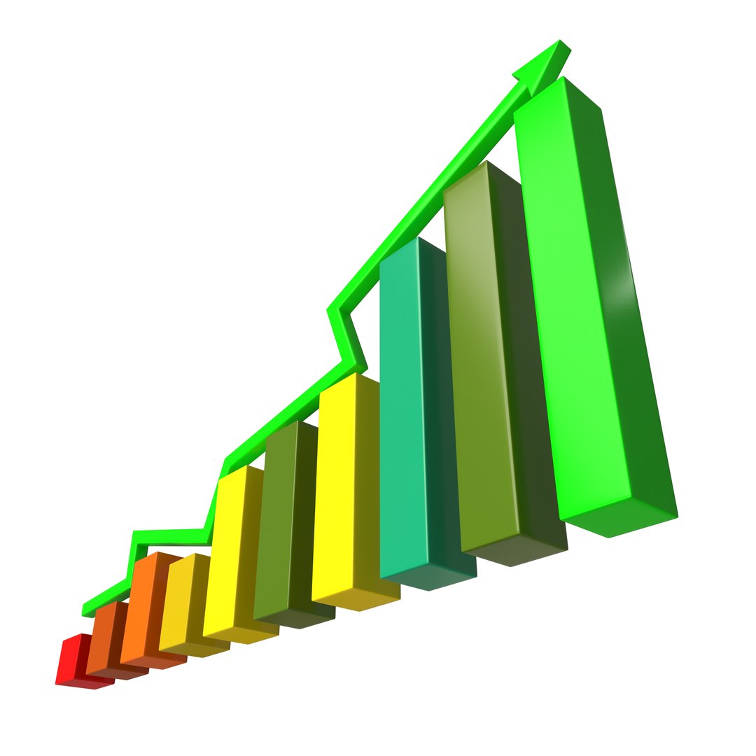 Graph Broken Up 3D Model - TurboSquid 2028592