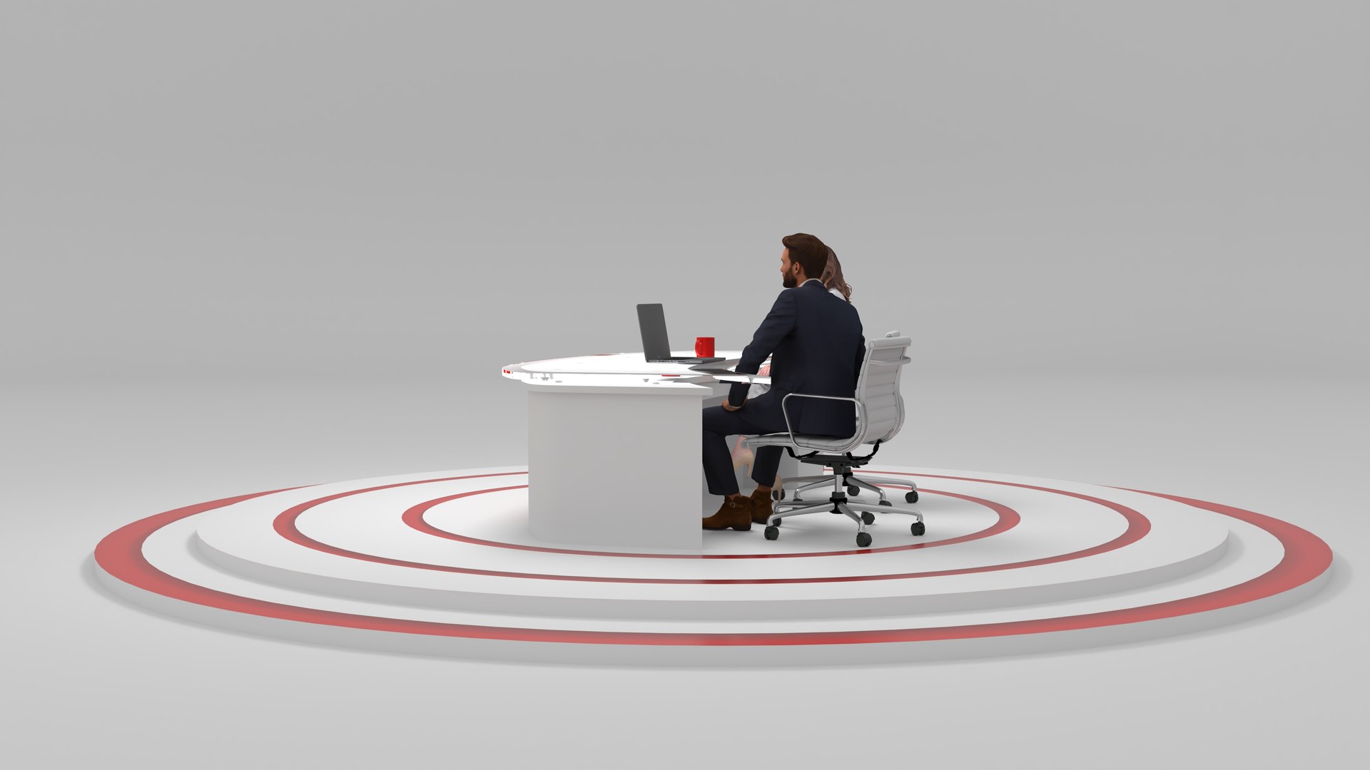 3D News Desk Model - TurboSquid 2035234