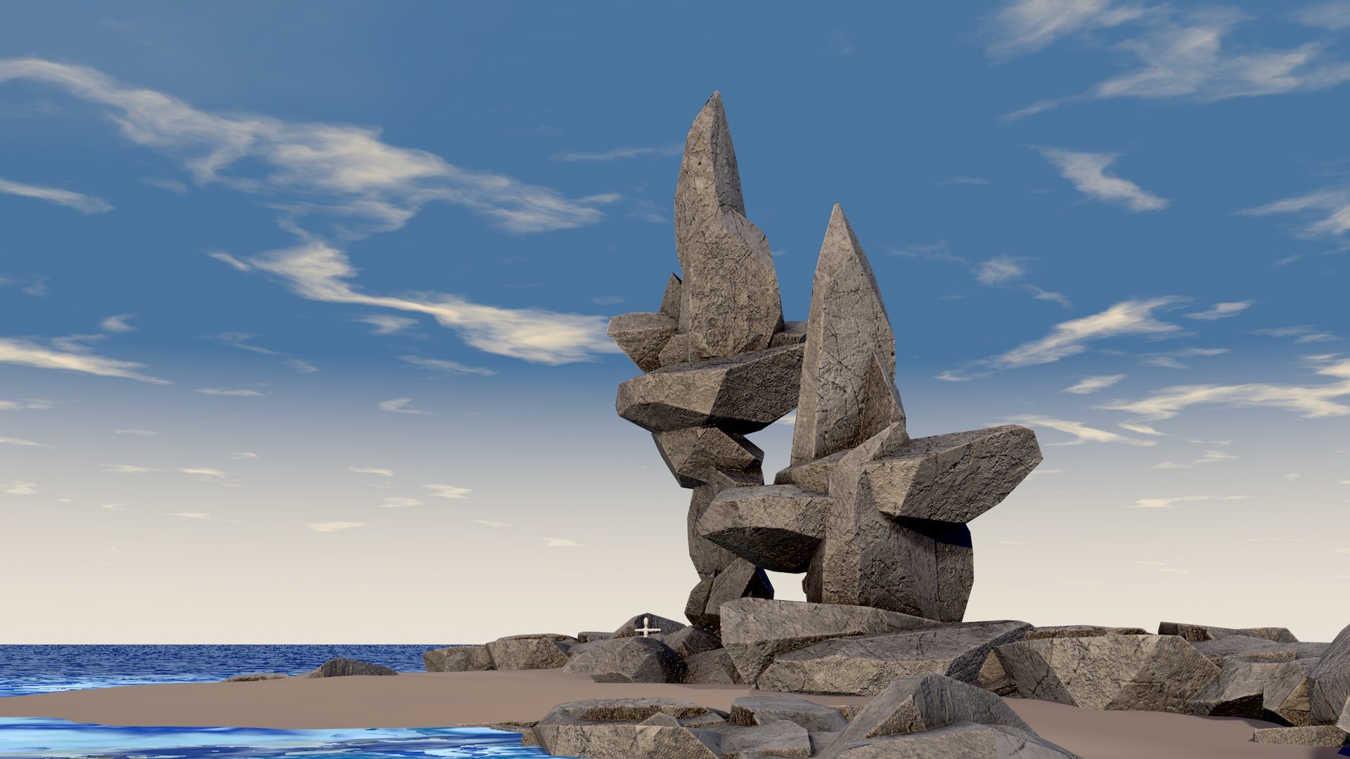 3D 3D Rock Stone V2 Low Poly Model 1 - TurboSquid 2151048