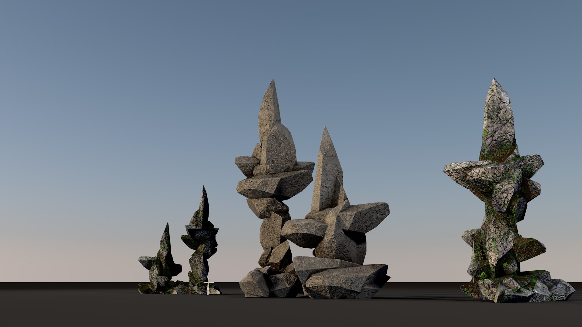 3D 3D Rock Stone V2 Low Poly Model 1 - TurboSquid 2151048