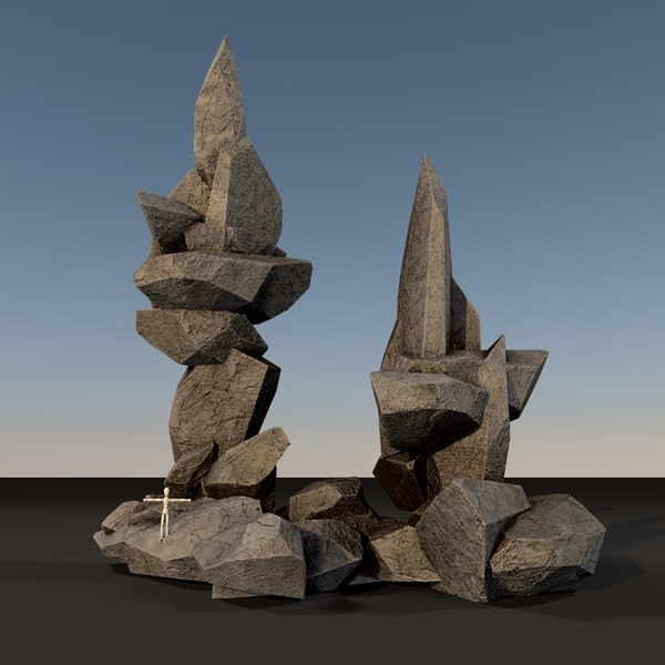 modelo 3d Roca Piedra V2 Low Poly modelo 1 - TurboSquid 2151048