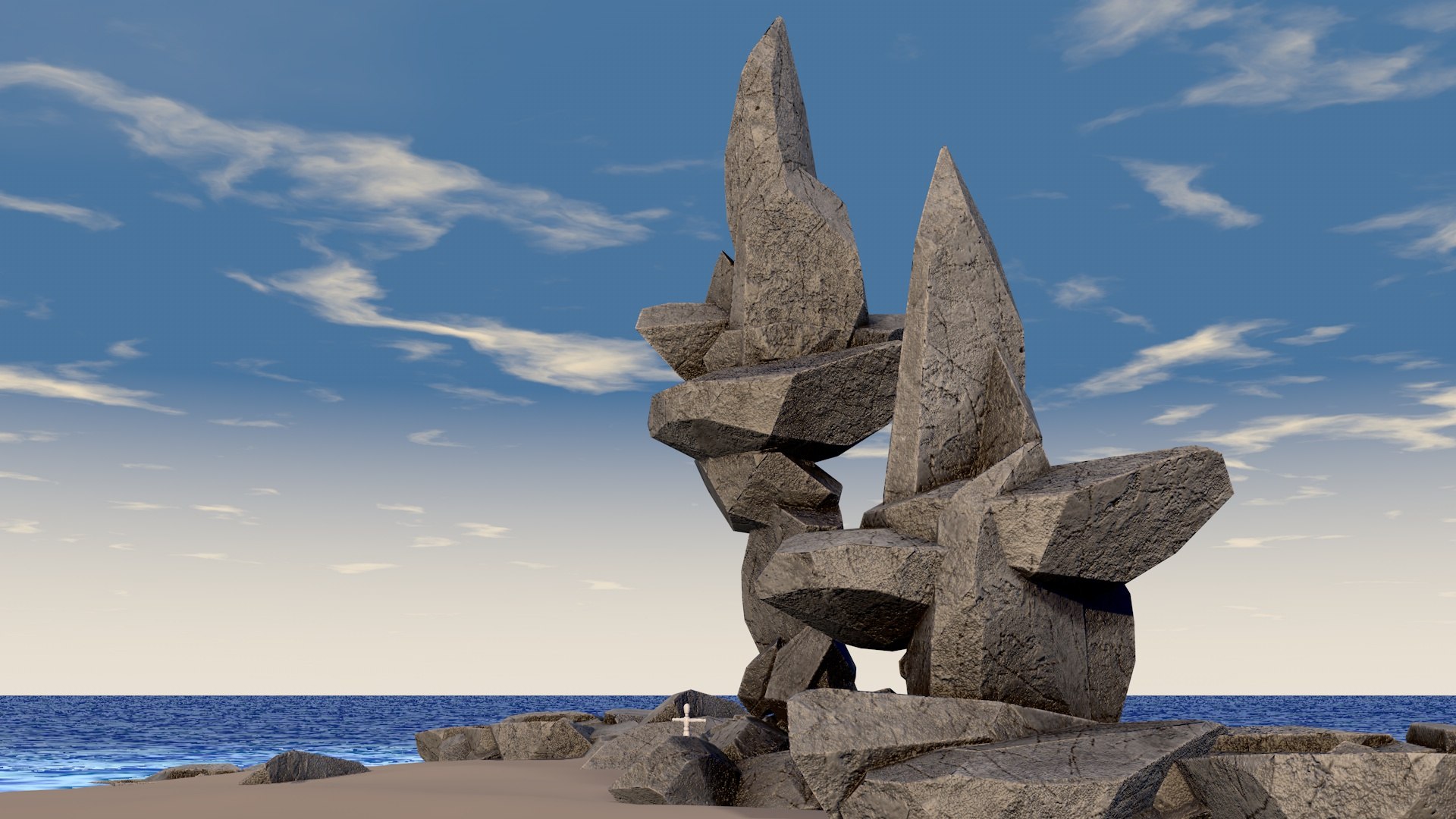 3D 3D Rock Stone V2 Low Poly Model 1 - TurboSquid 2151048