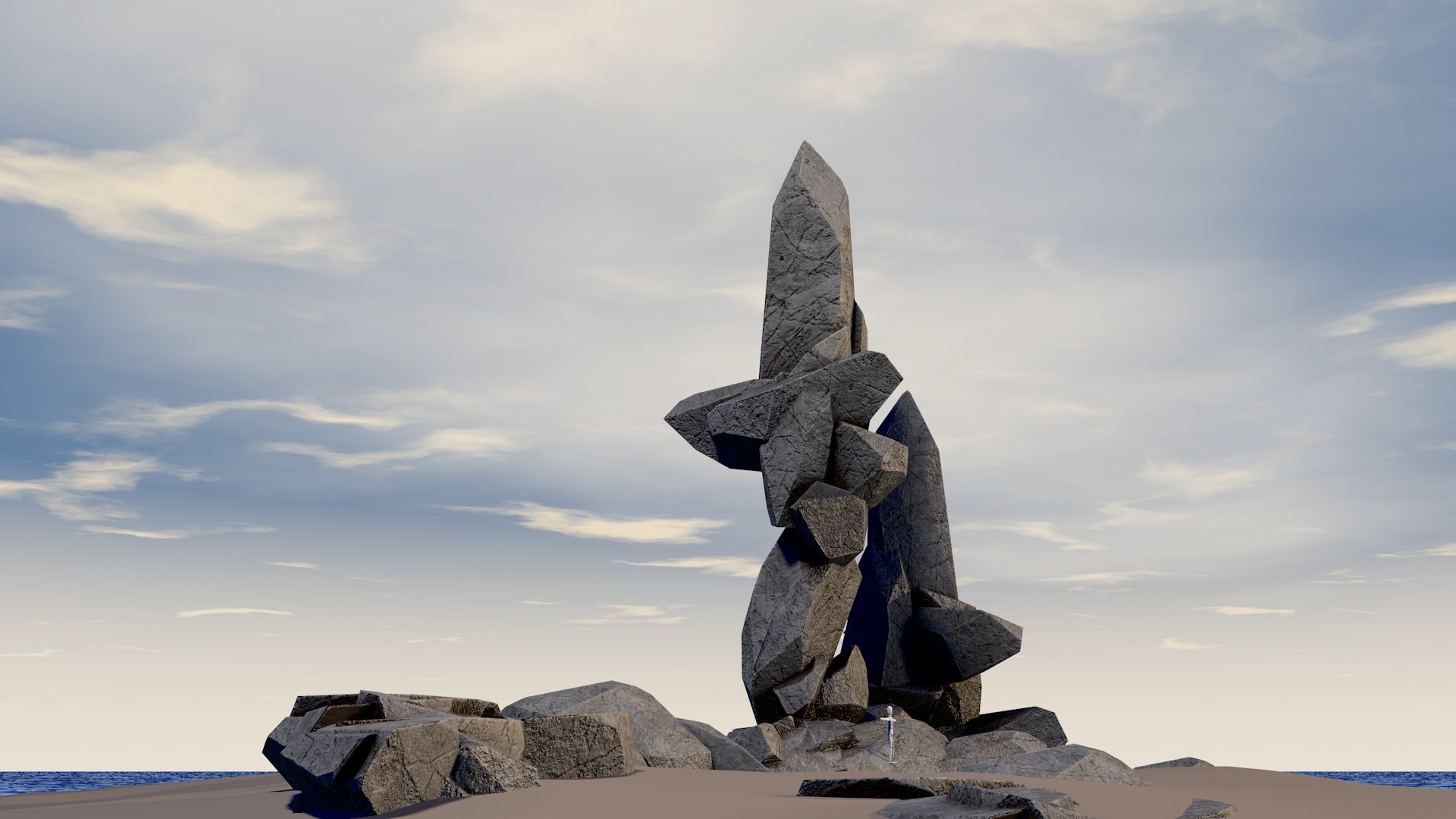 3D 3D Rock Stone V2 Low Poly Model 1 - TurboSquid 2151048