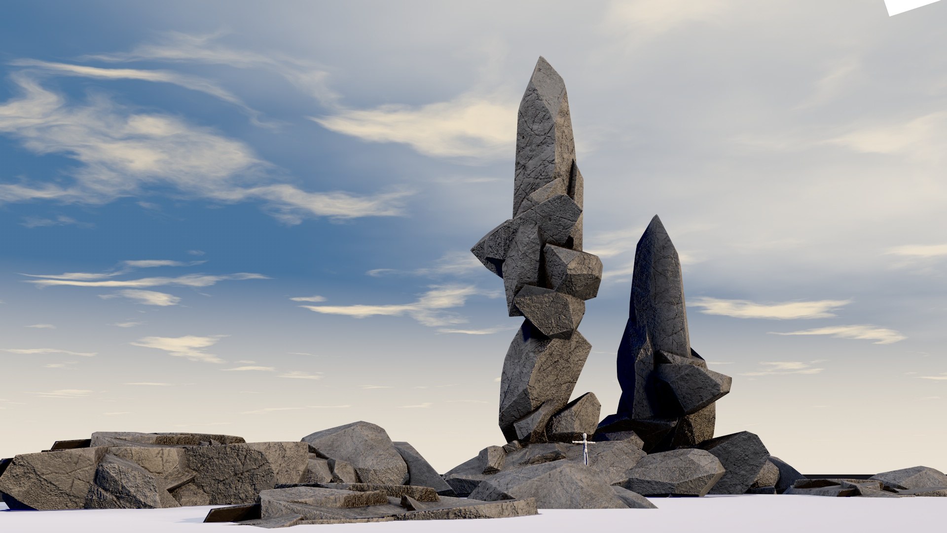 3D 3D Rock Stone V2 Low Poly Model 1 - TurboSquid 2151048