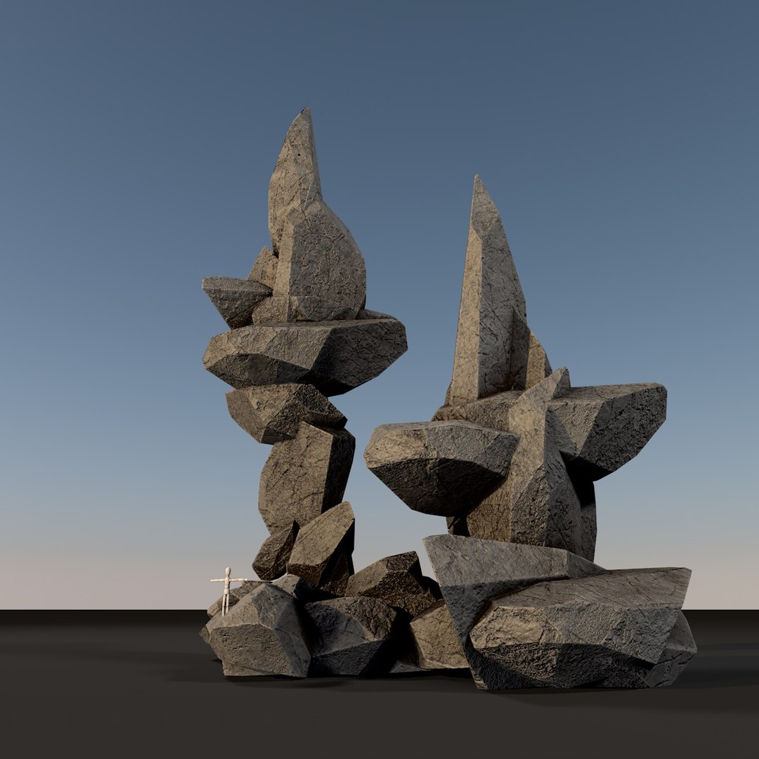 3D 3D Rock Stone V2 Low Poly Model 1 - TurboSquid 2151048