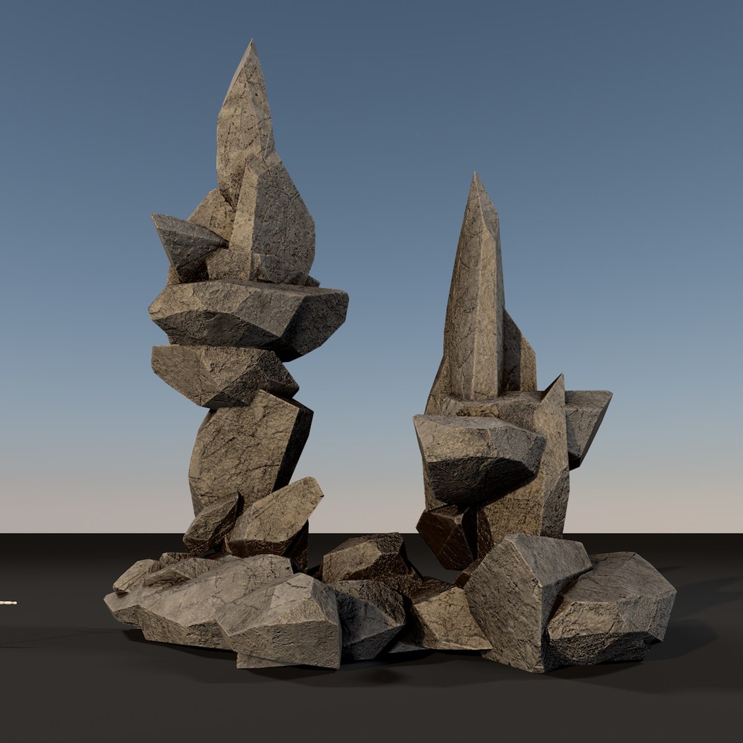 3D 3D Rock Stone V2 Low Poly Model 1 - TurboSquid 2151048
