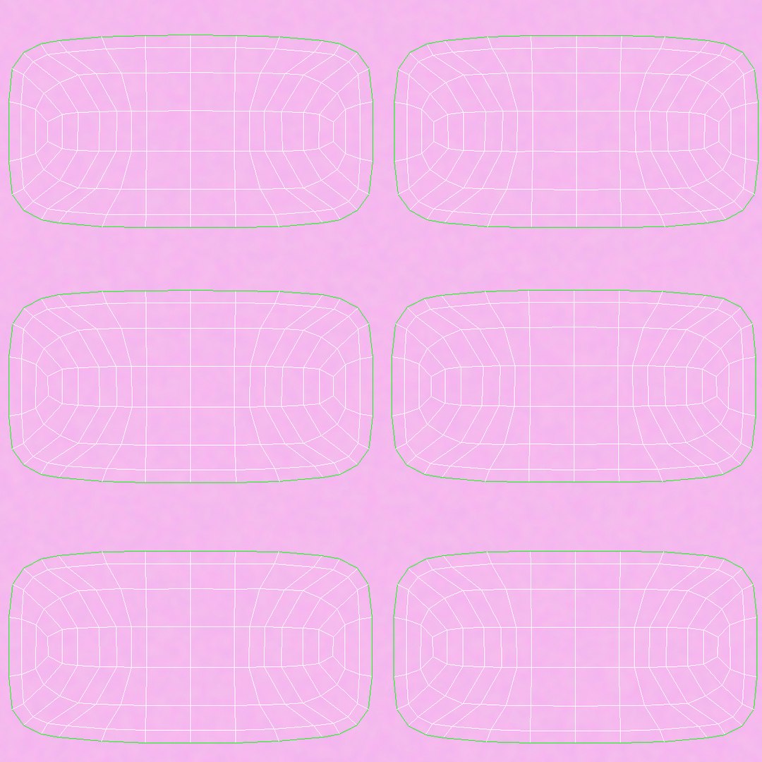 Pile Of Chewing Gum Pads Purple 3D Model - TurboSquid 2045841