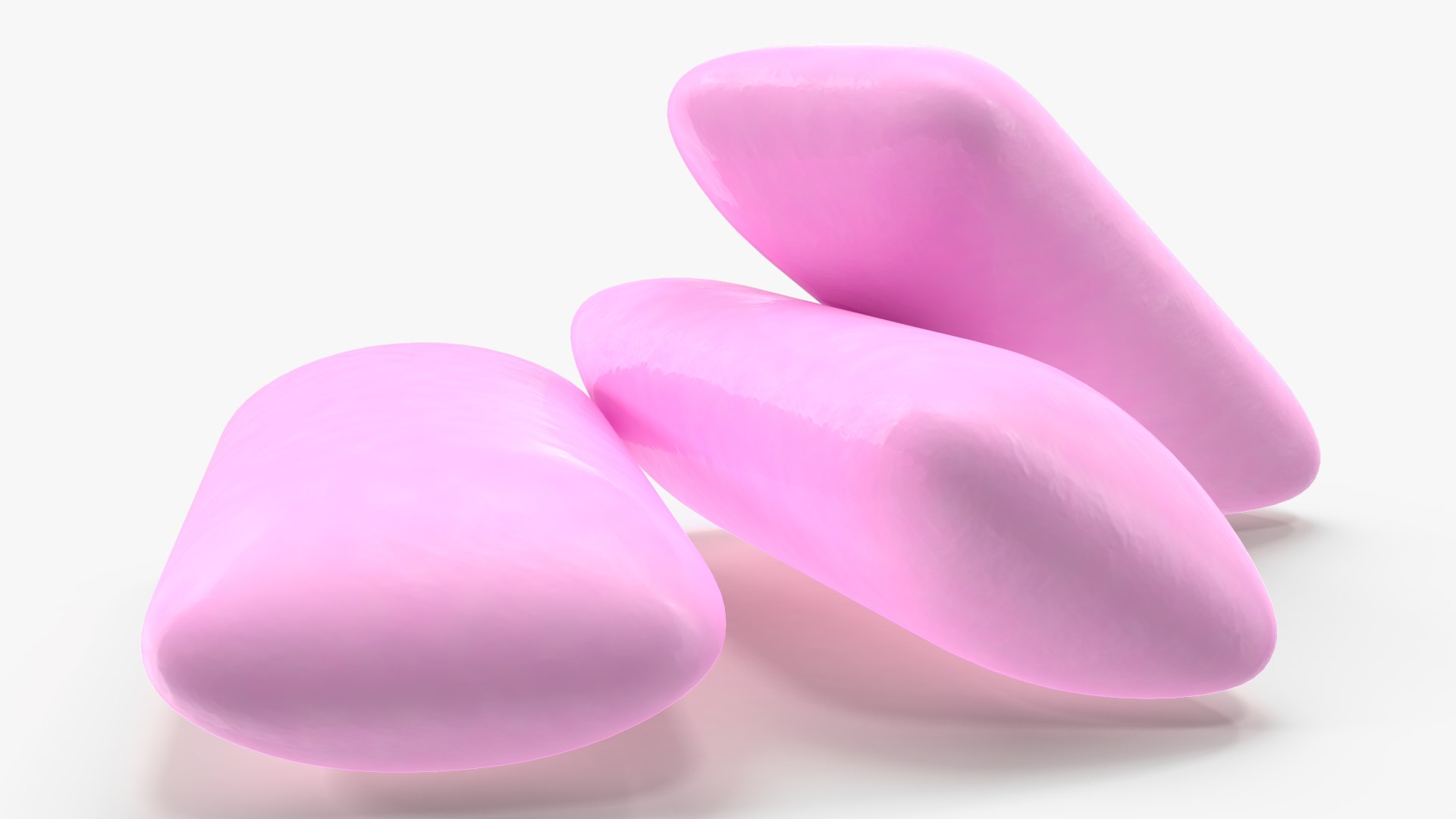 Pile Of Chewing Gum Pads Purple 3D Model - TurboSquid 2045841