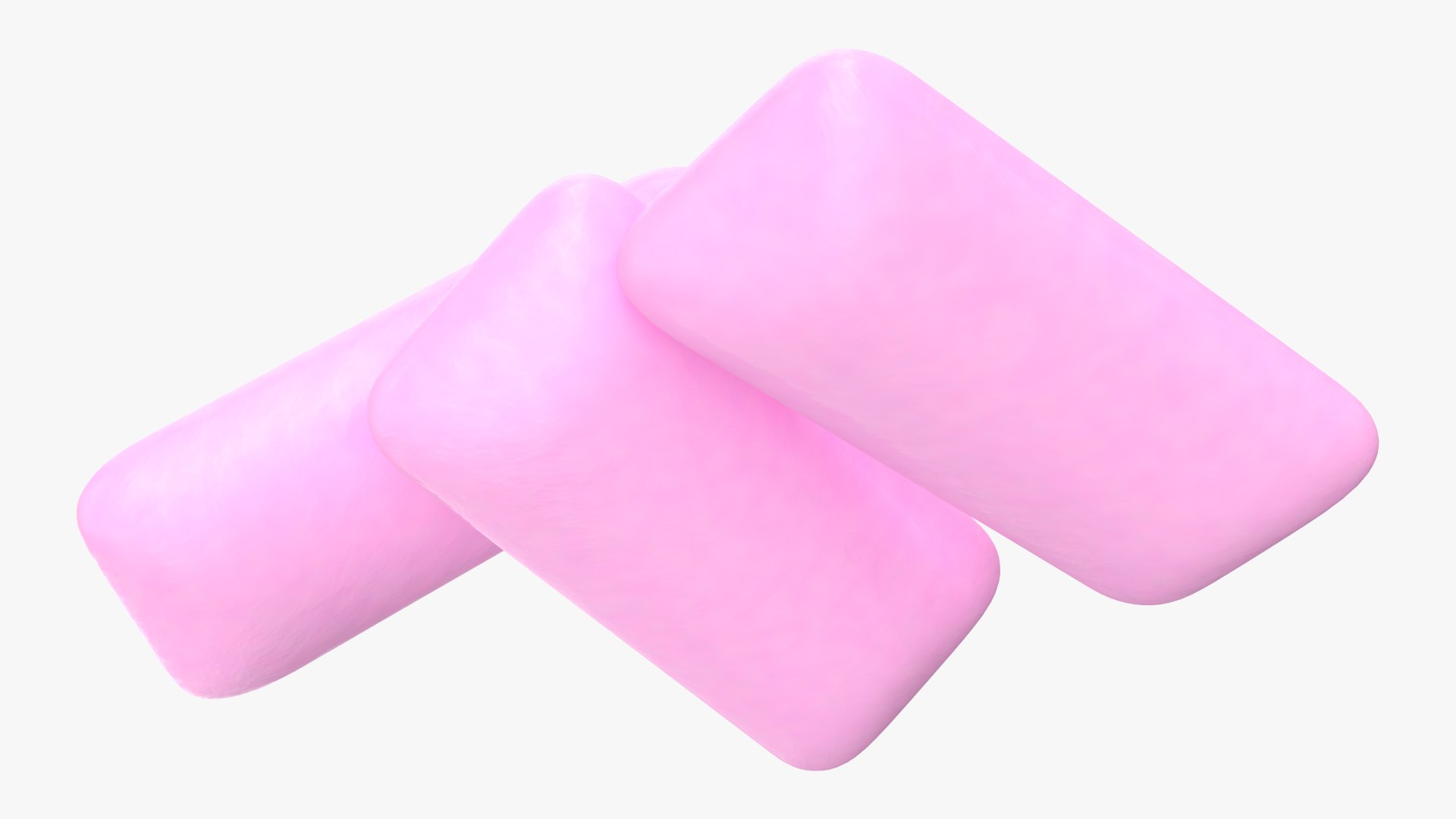 Pile of Chewing Gum Pads Purple 3D model - TurboSquid 2045841