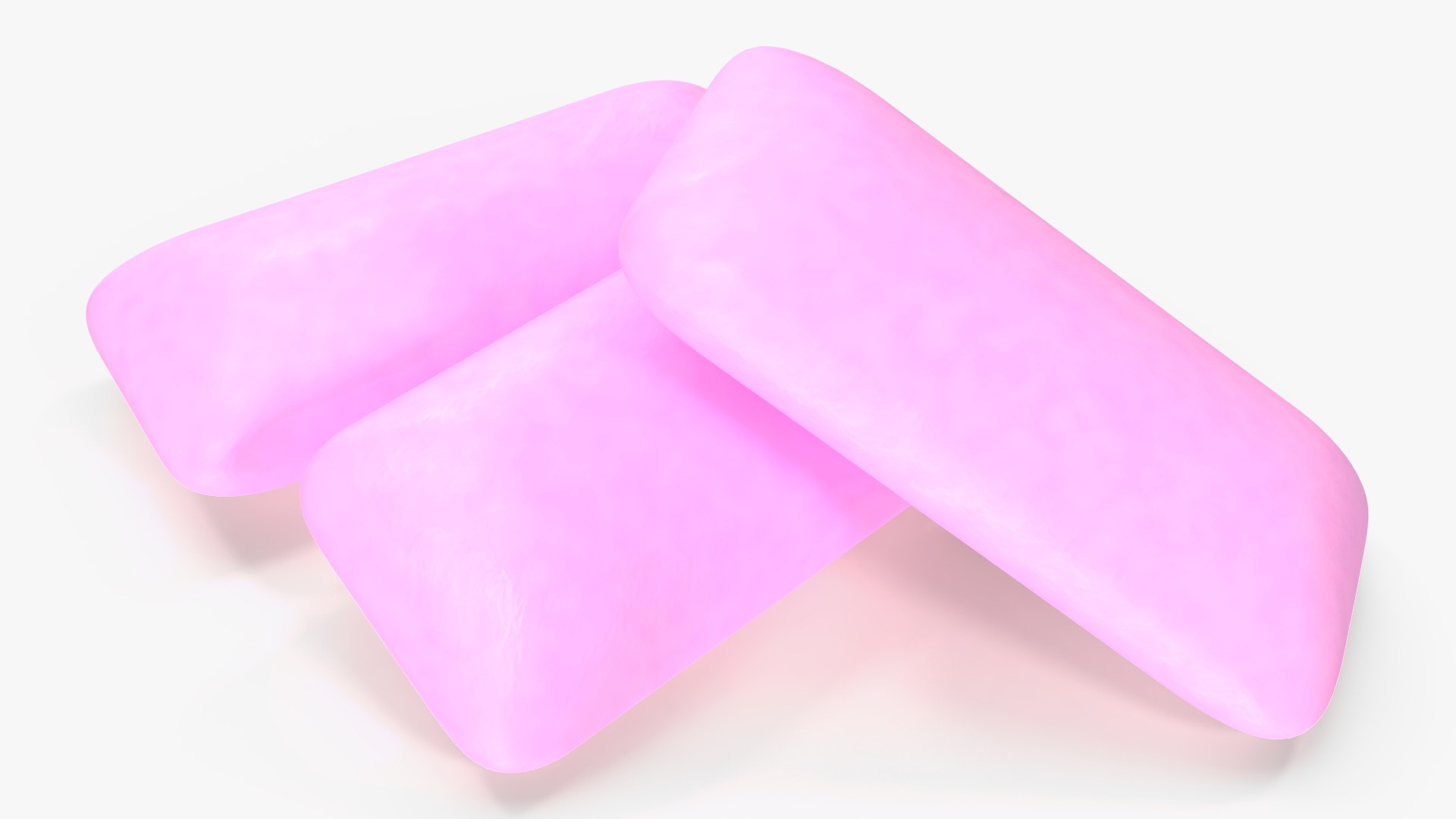 Pile Of Chewing Gum Pads Purple 3D Model - TurboSquid 2045841