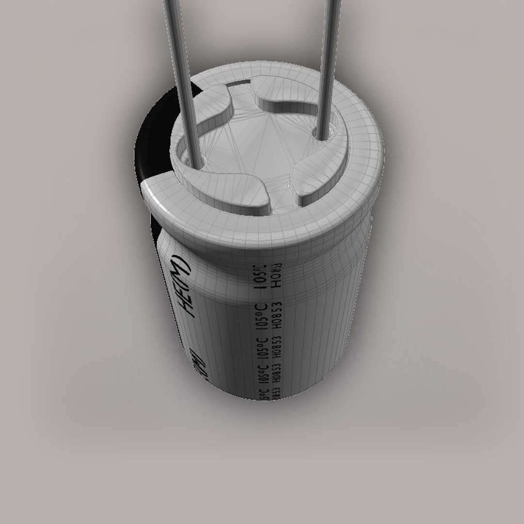 3d Model Kit Electrolytic Capacitors