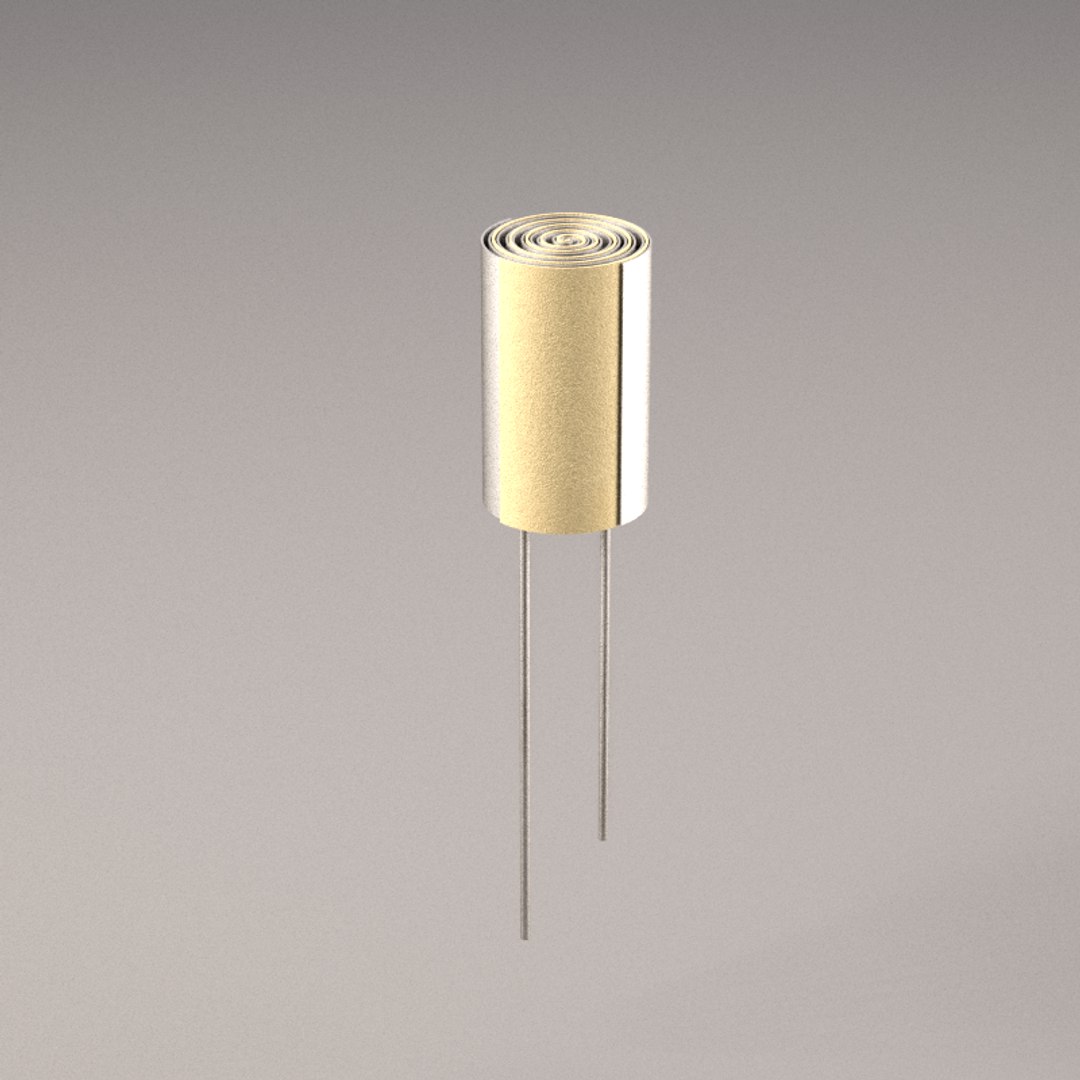 3d Model Kit Electrolytic Capacitors