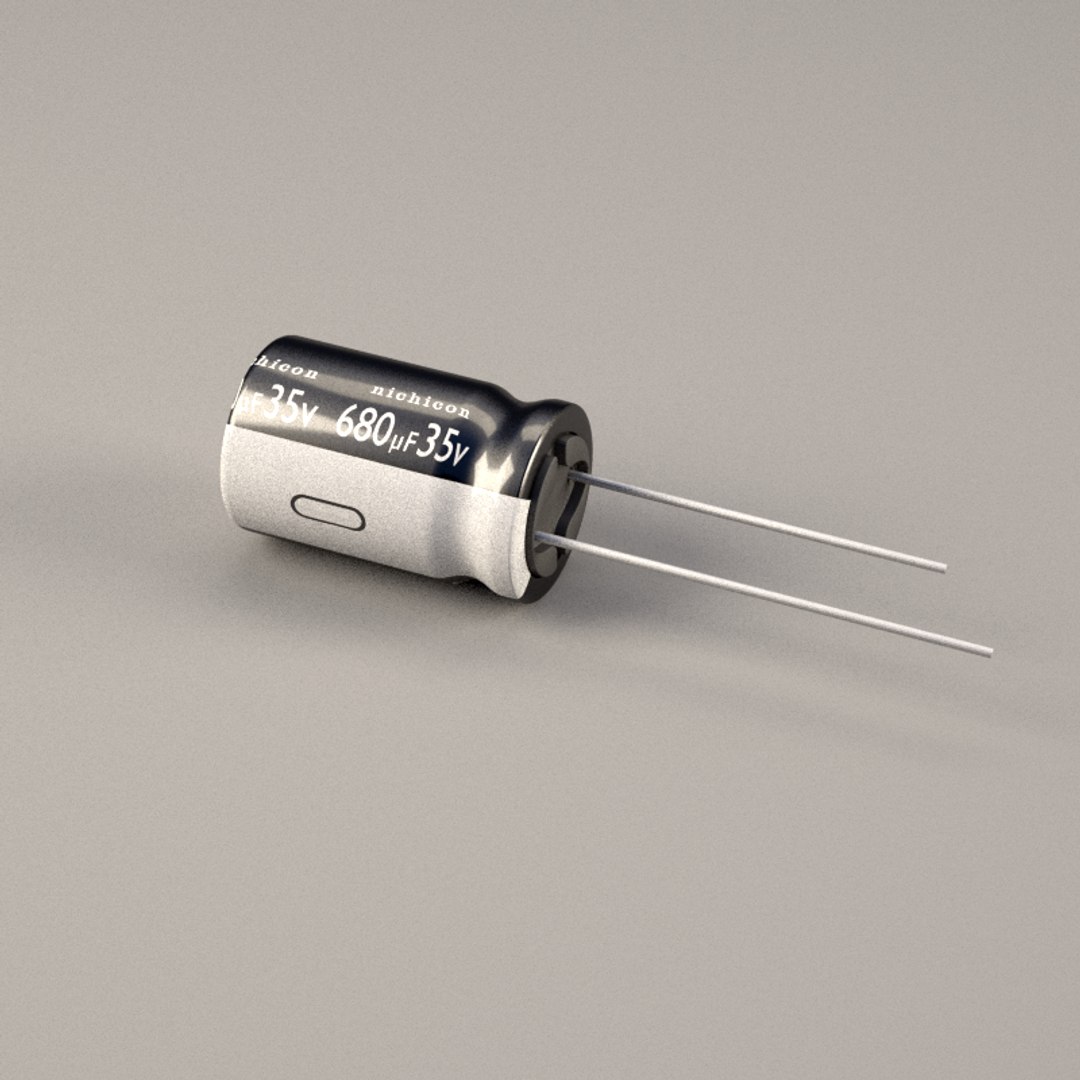 3d Model Kit Electrolytic Capacitors