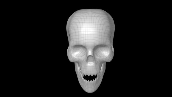 3D skull sharp teeth - TurboSquid 1667246