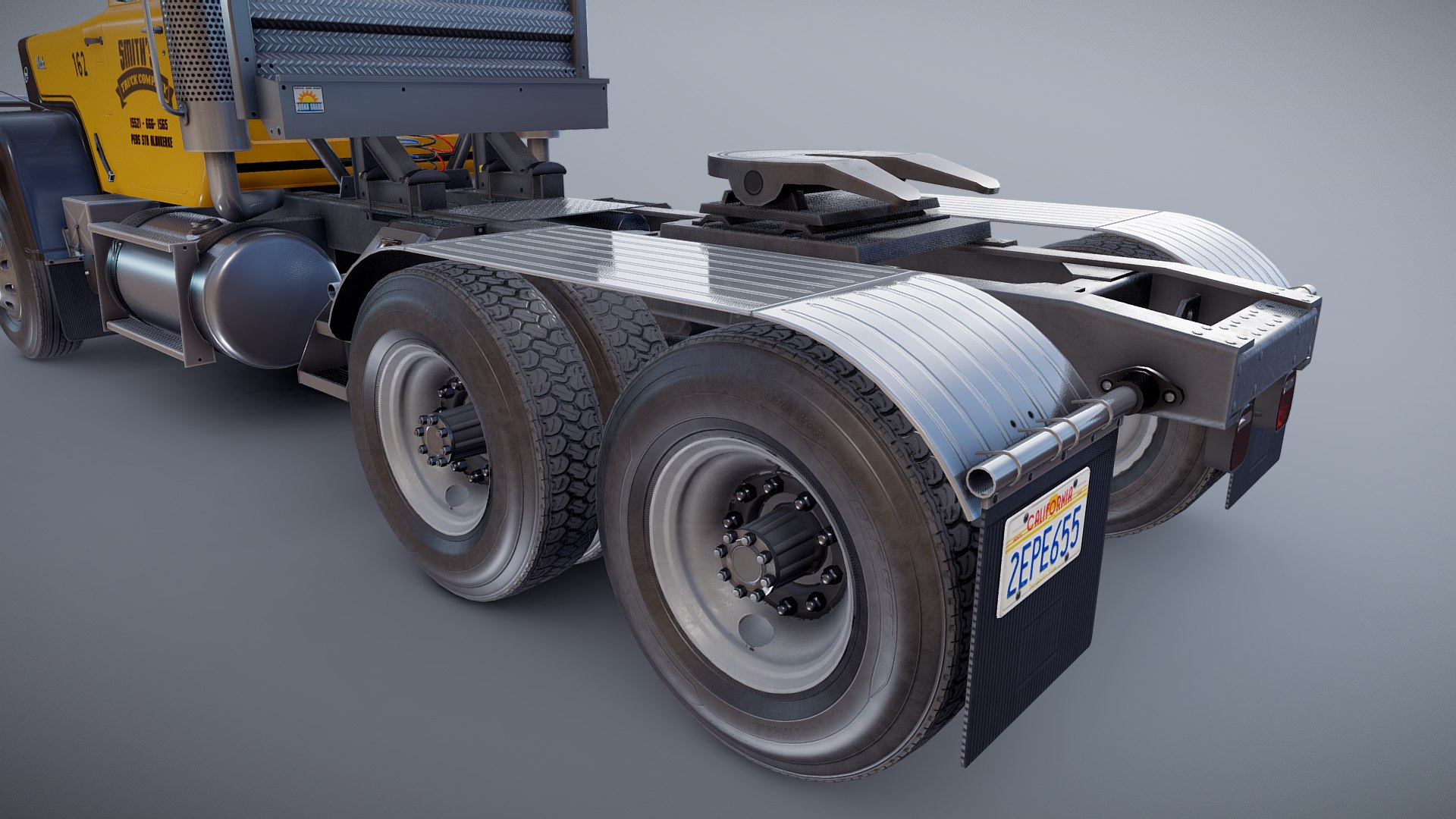 3D Mack SuperLiner flatbed trailer truck model - TurboSquid 2138465