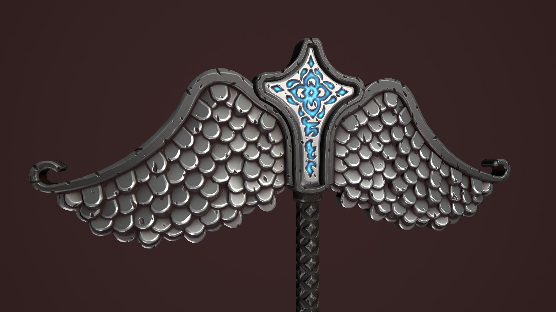 3D Model Rune Scepter - TurboSquid 1814689