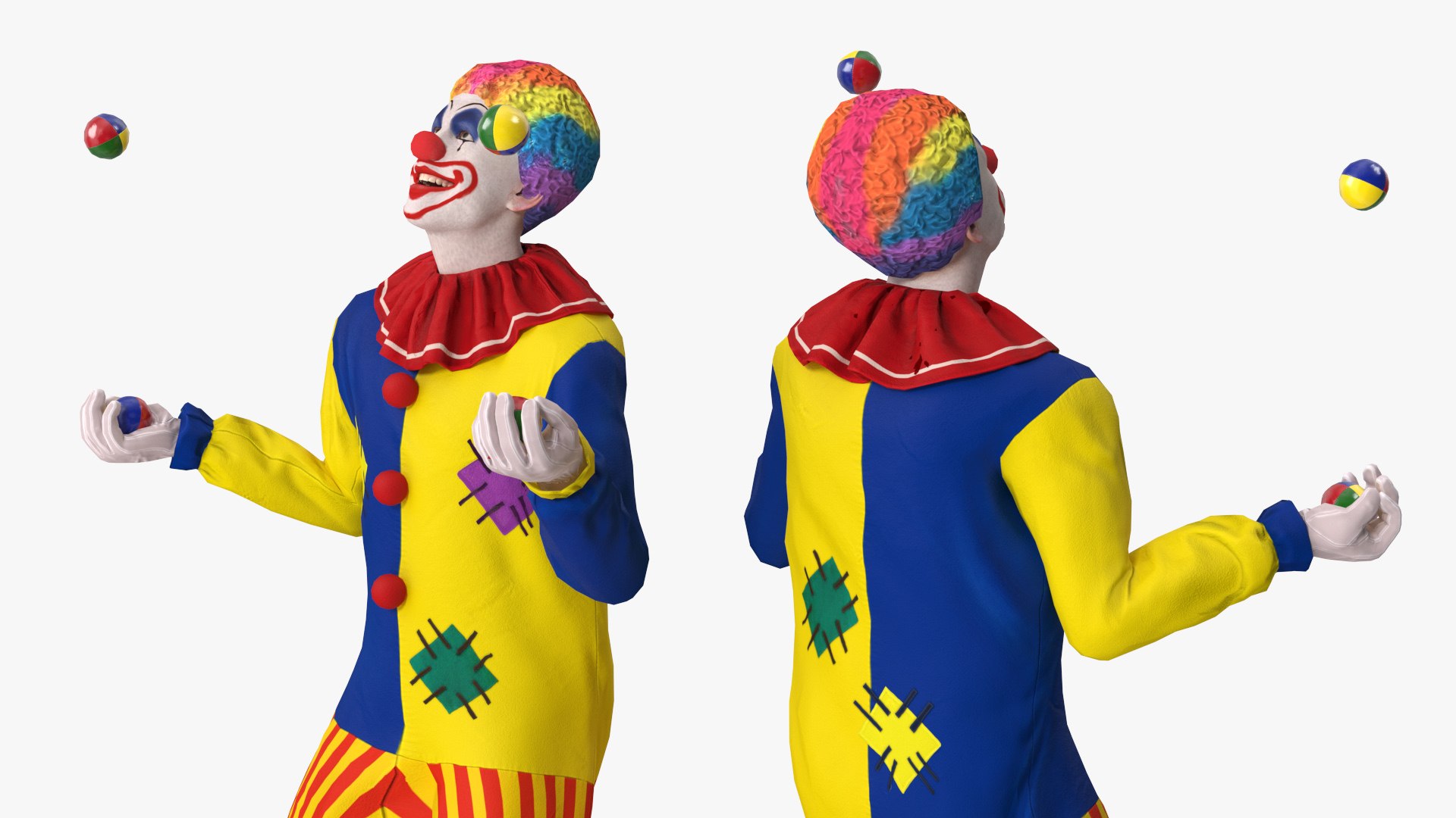 3D Clown With Balls - TurboSquid 2295517