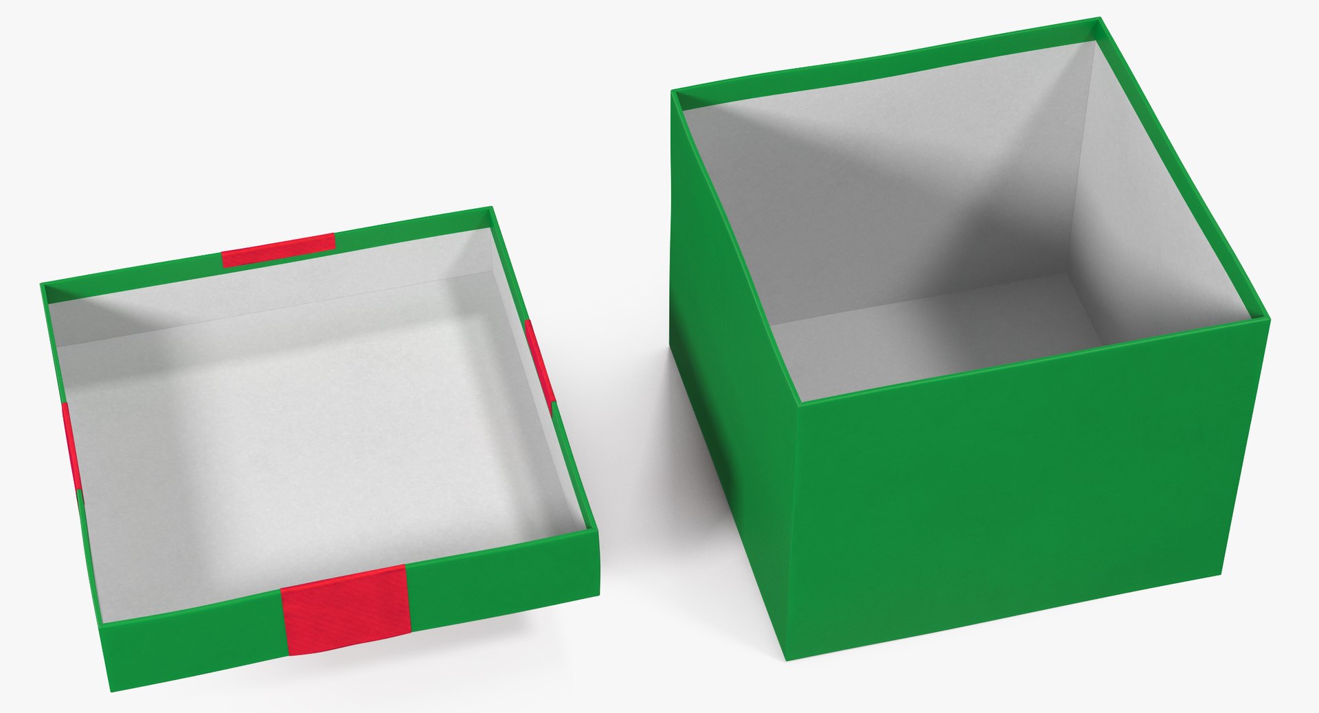Gift box open green 3D - TurboSquid 1199917
