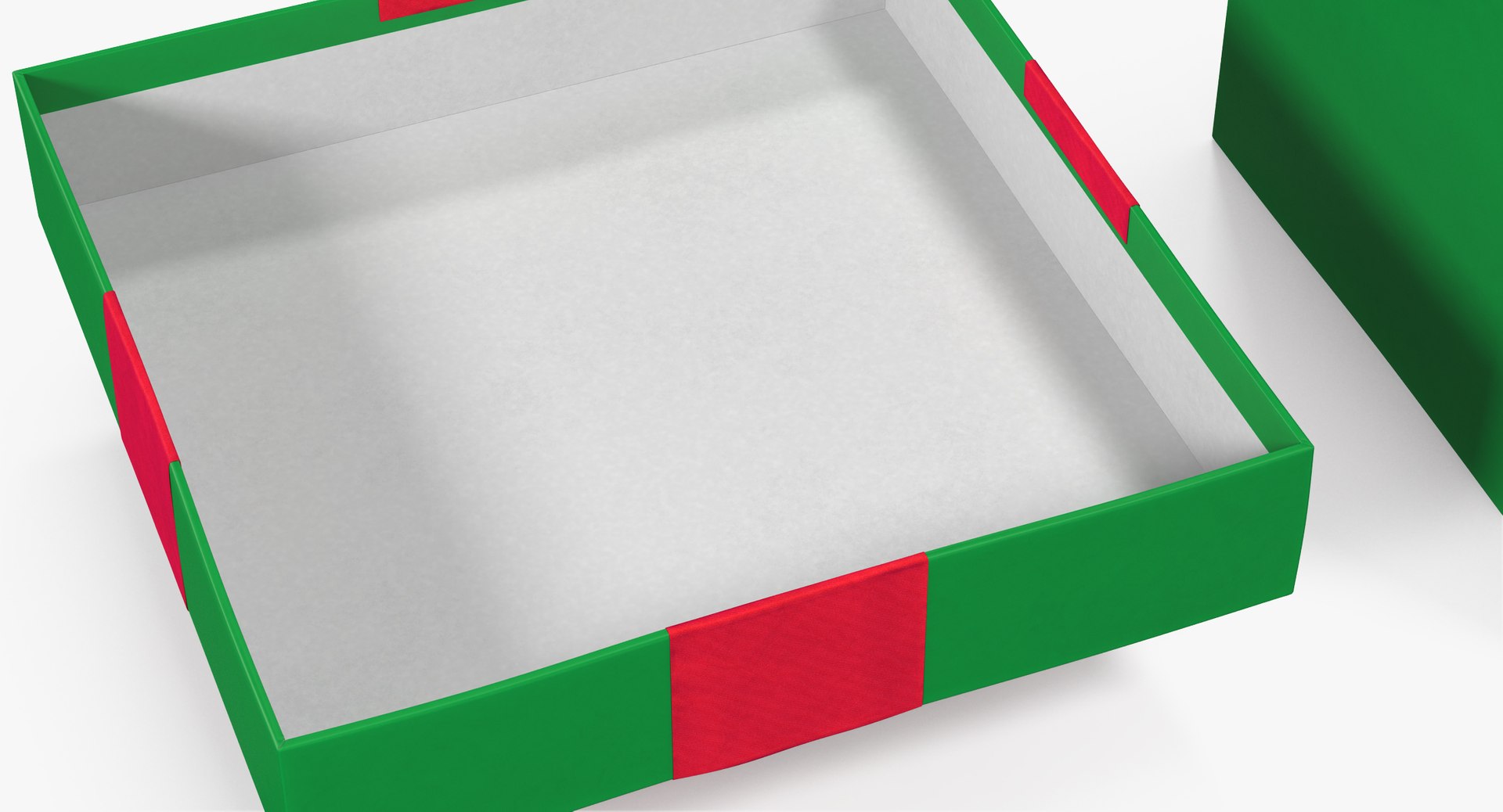 Gift box open green 3D - TurboSquid 1199917