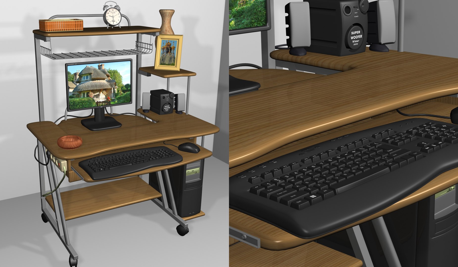 3d Model Computer Table