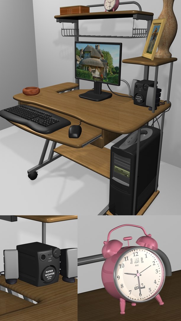 3d Model Computer Table