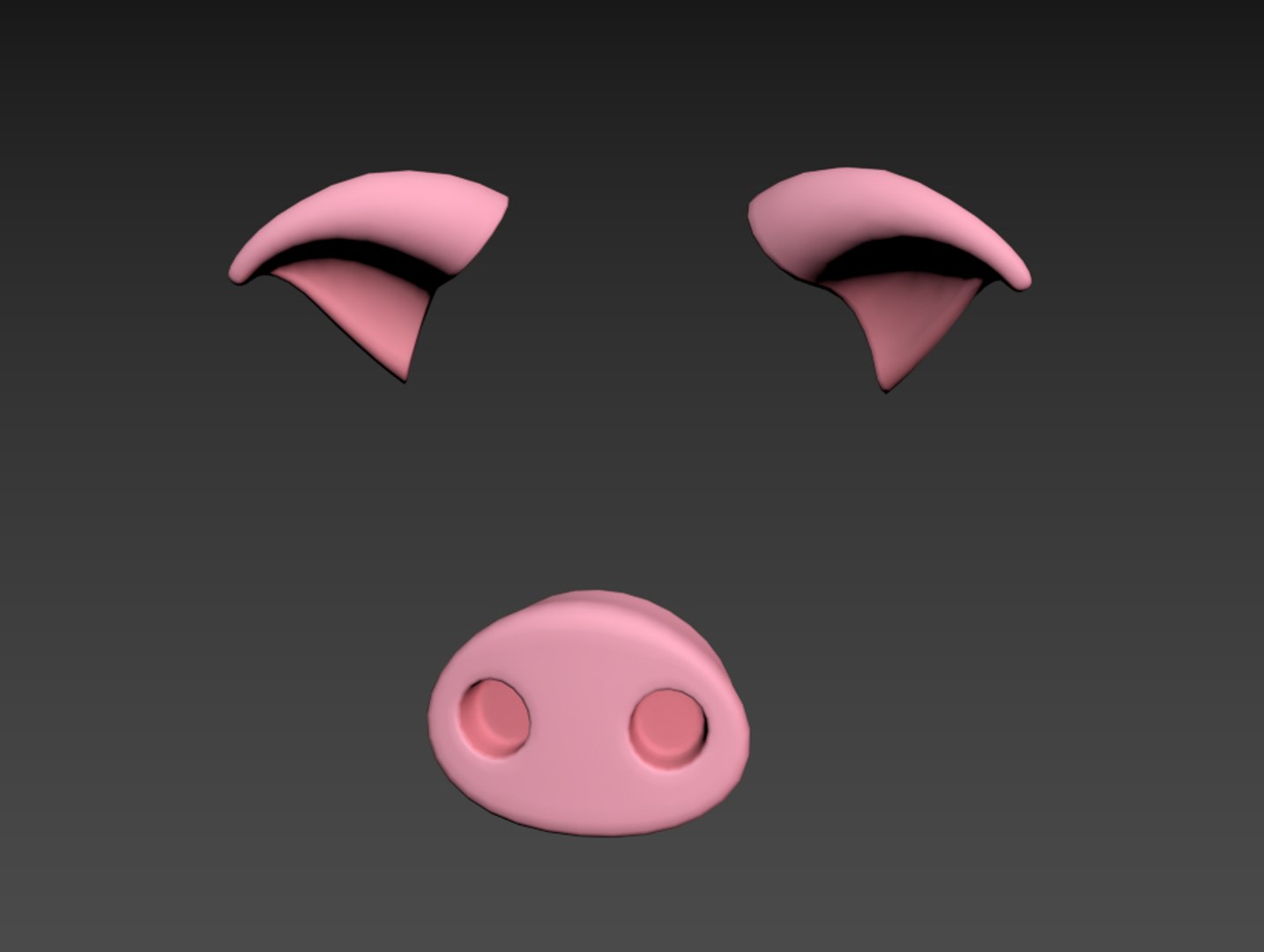 3D Pig Face - TurboSquid 1596294