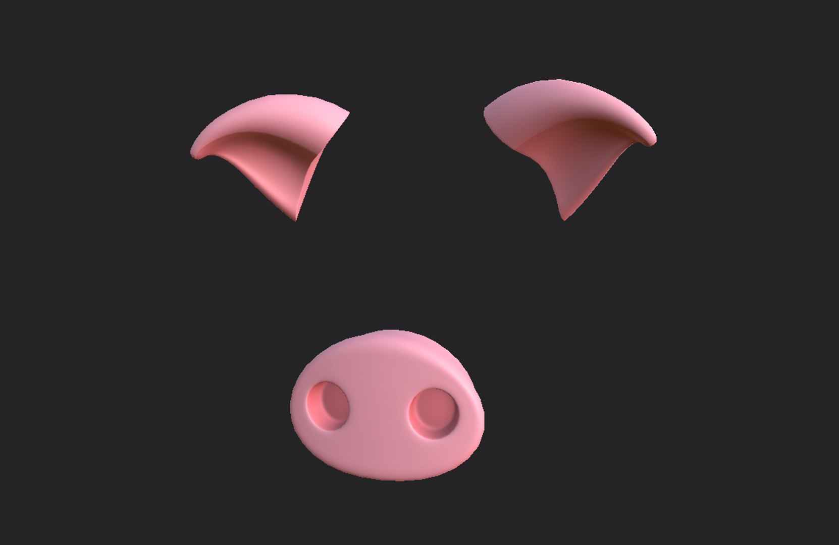 3D Pig Face - TurboSquid 1596294