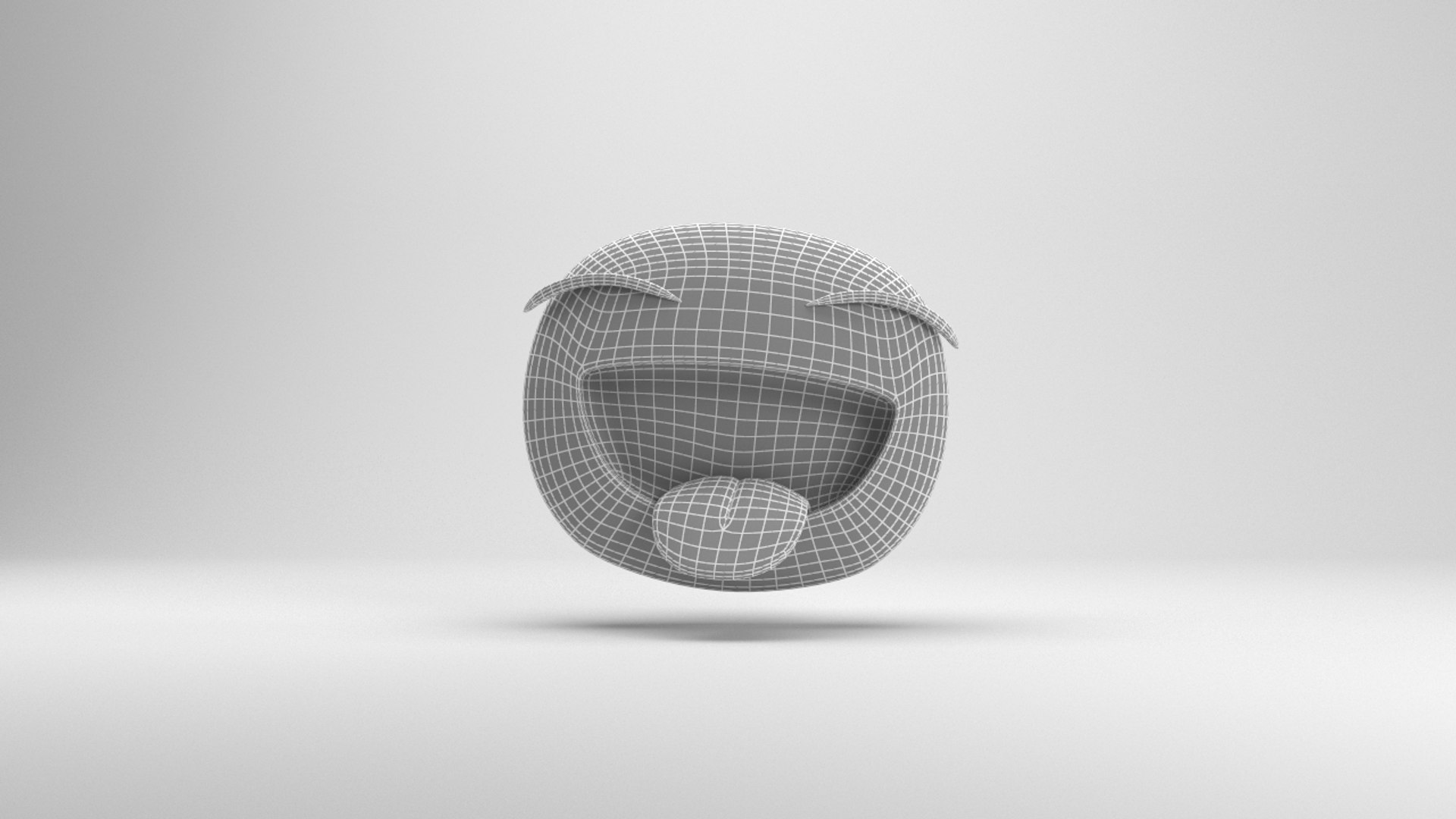 Facebook Laughing Sticker 3D Model - TurboSquid 1293023