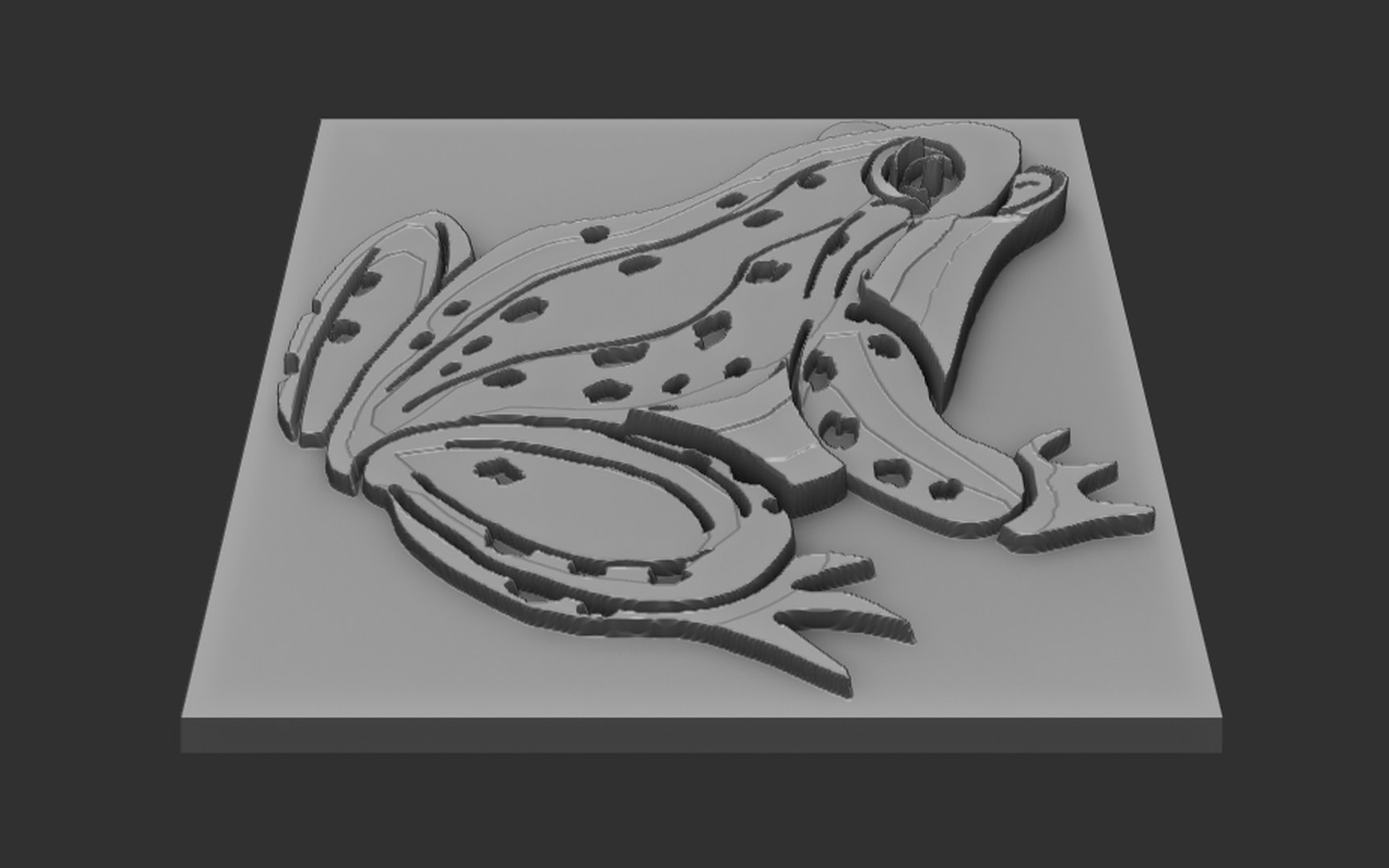 Frog Relief 3D - TurboSquid 1807439