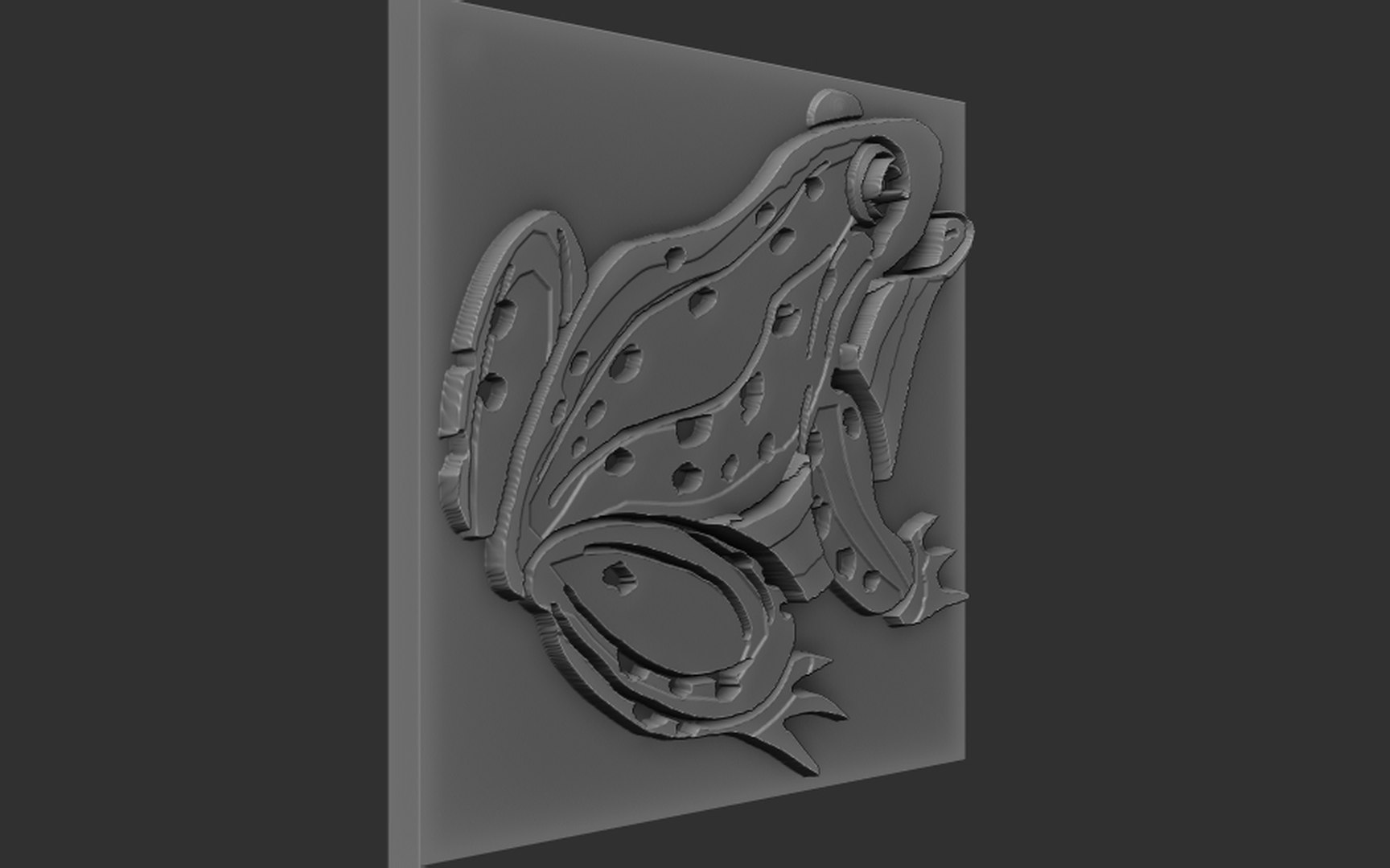 Frog Relief 3D - TurboSquid 1807439