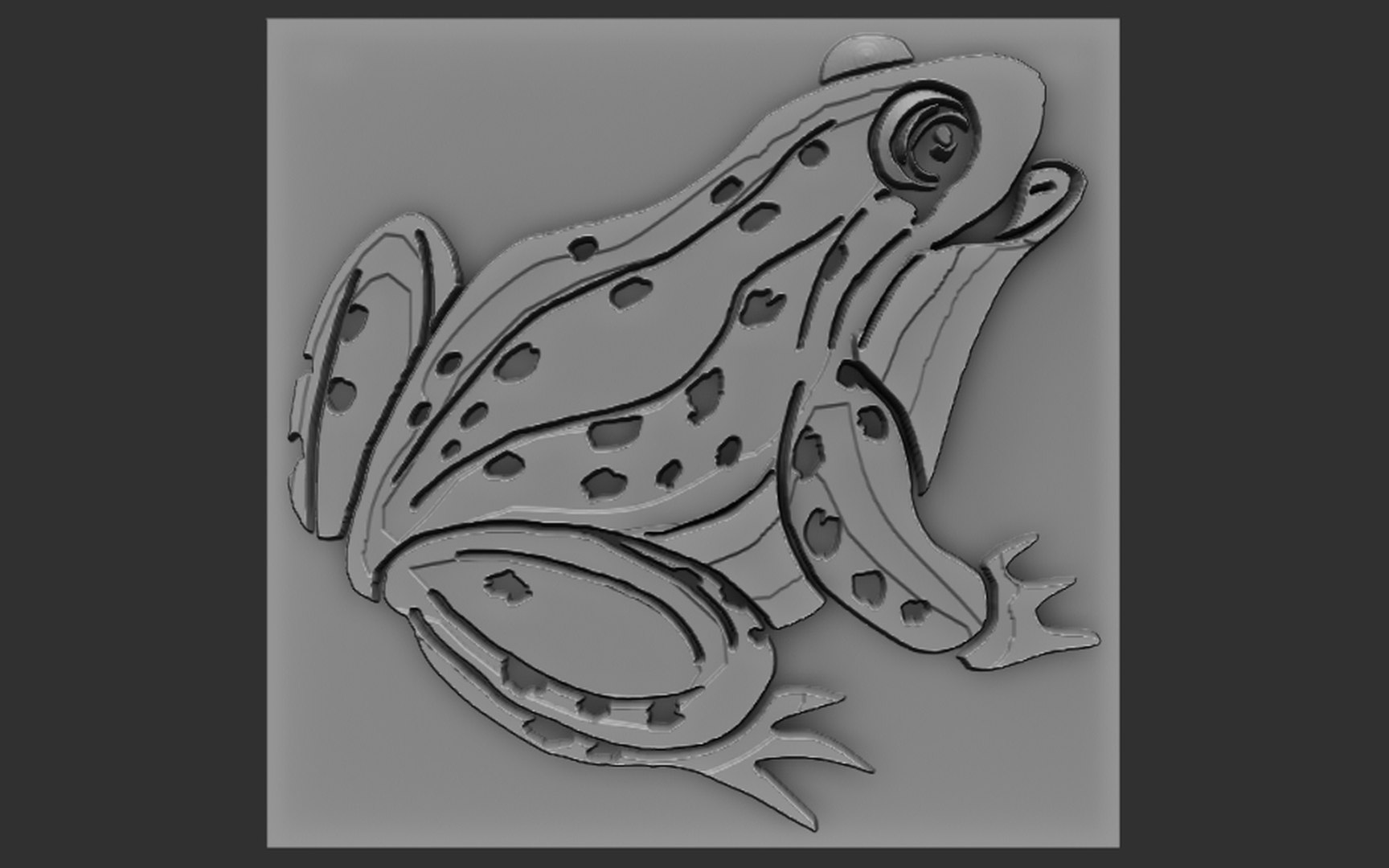 Frog Relief 3D - TurboSquid 1807439