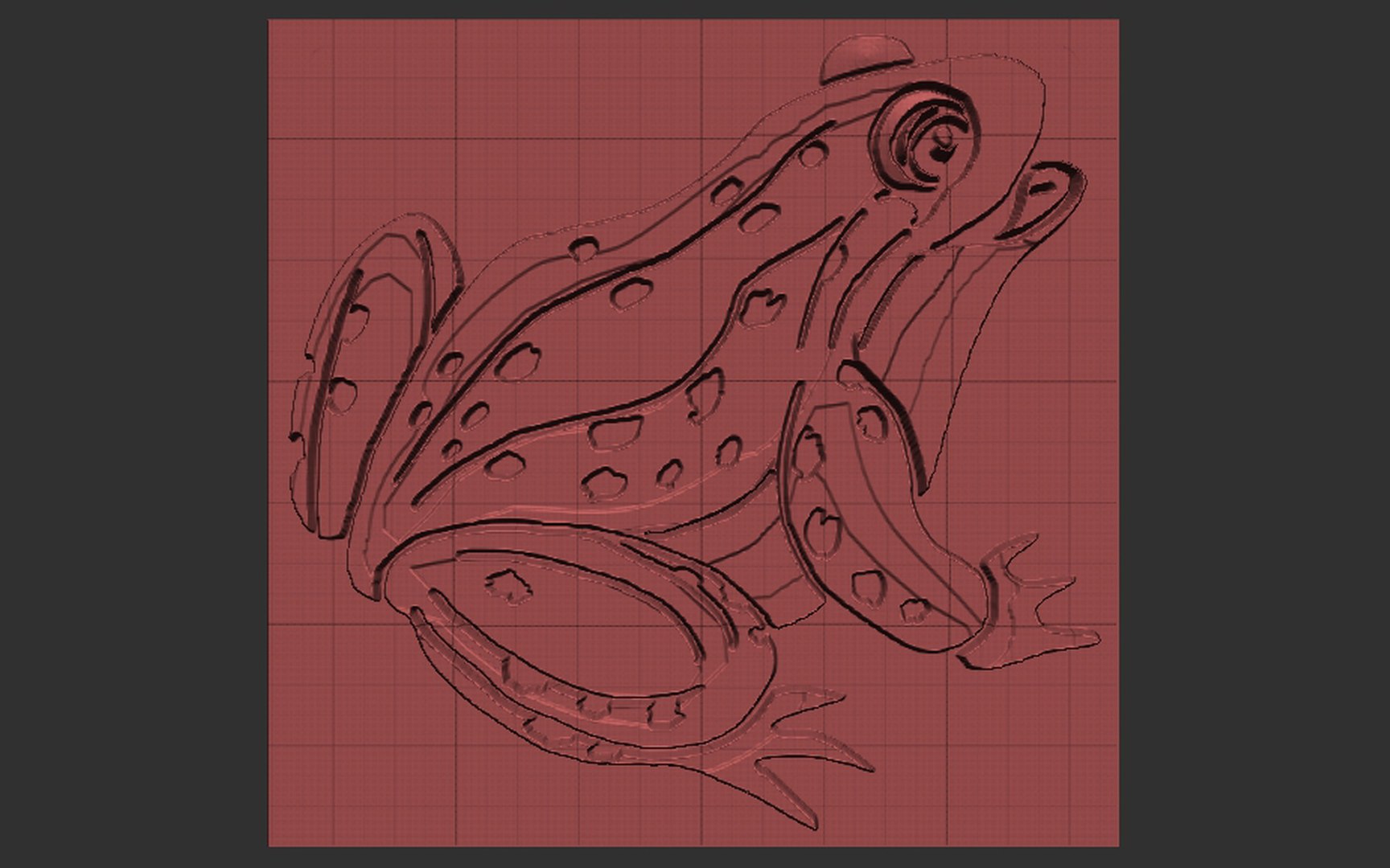 Frog Relief 3D - TurboSquid 1807439