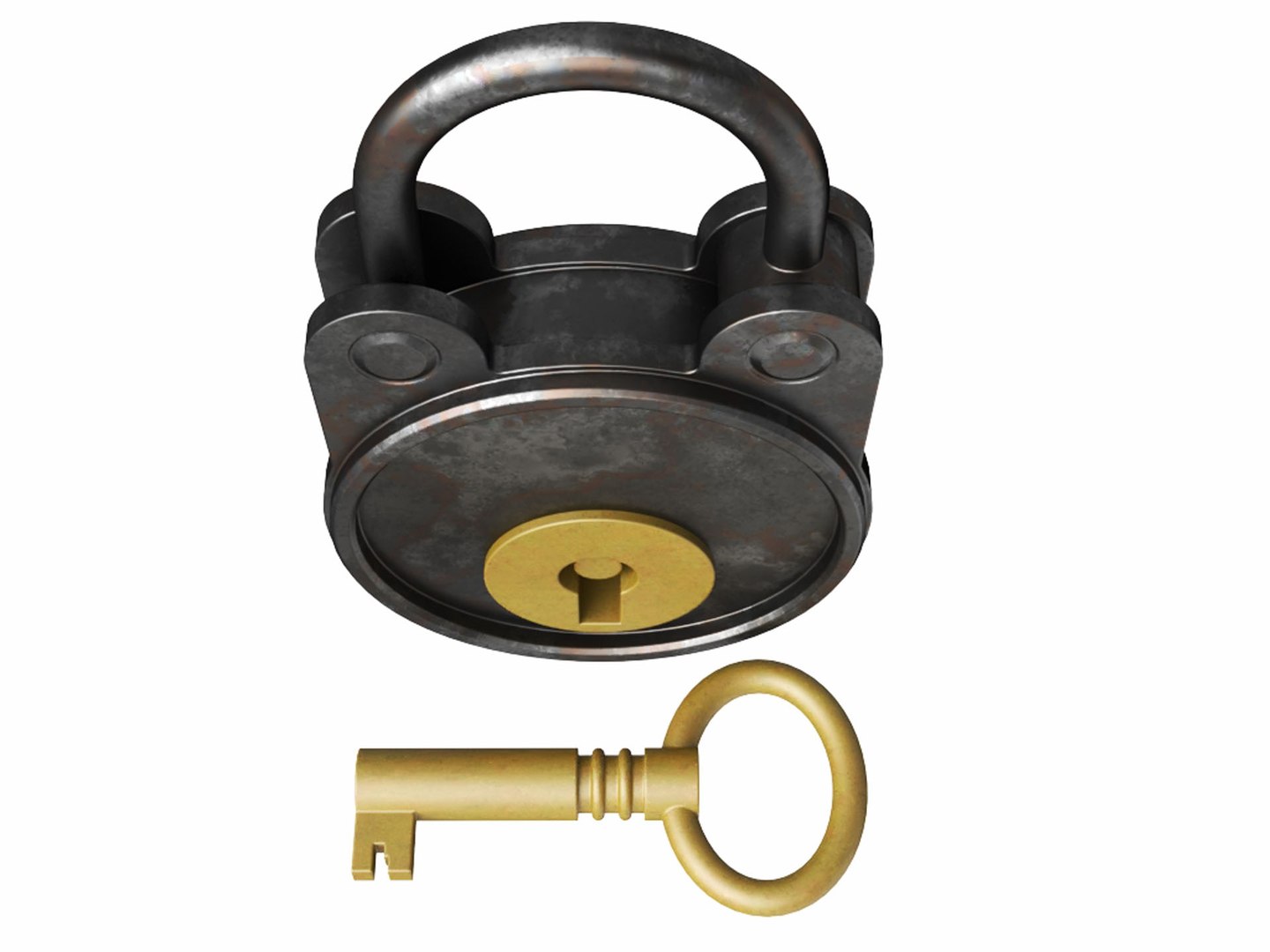 Padlock Lock Model - TurboSquid 1383225