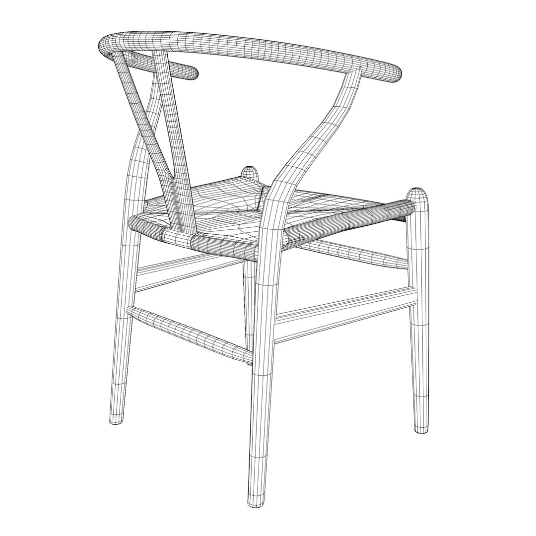 Wishbone Chair 3D model - TurboSquid 1767248