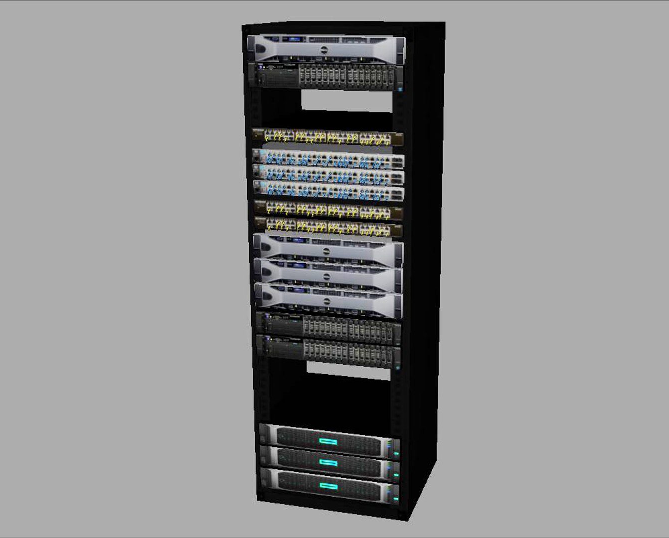 3D Server Rack - TurboSquid 1443729