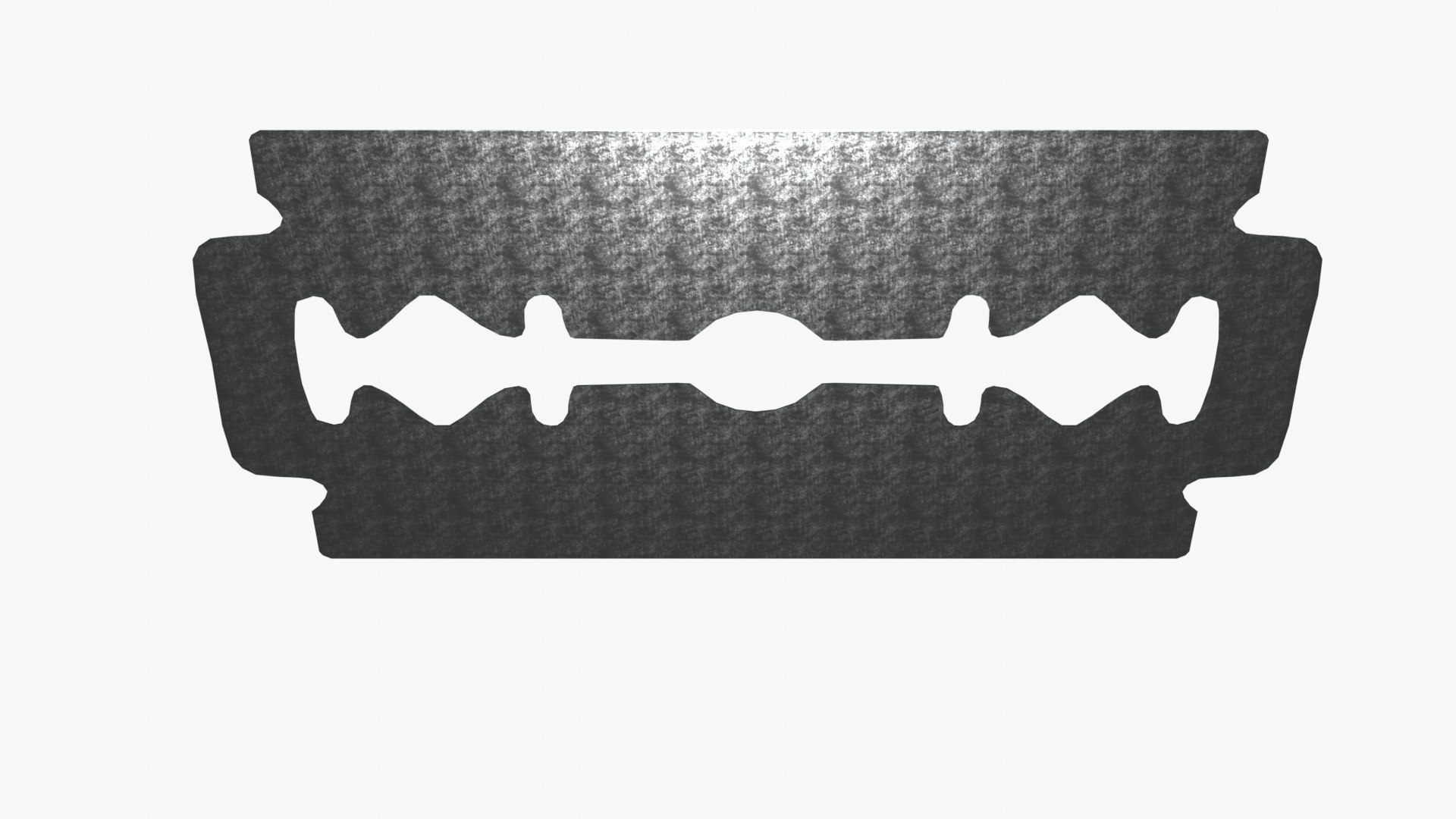 Metallic Razor Blade 3D Model - TurboSquid 2157405