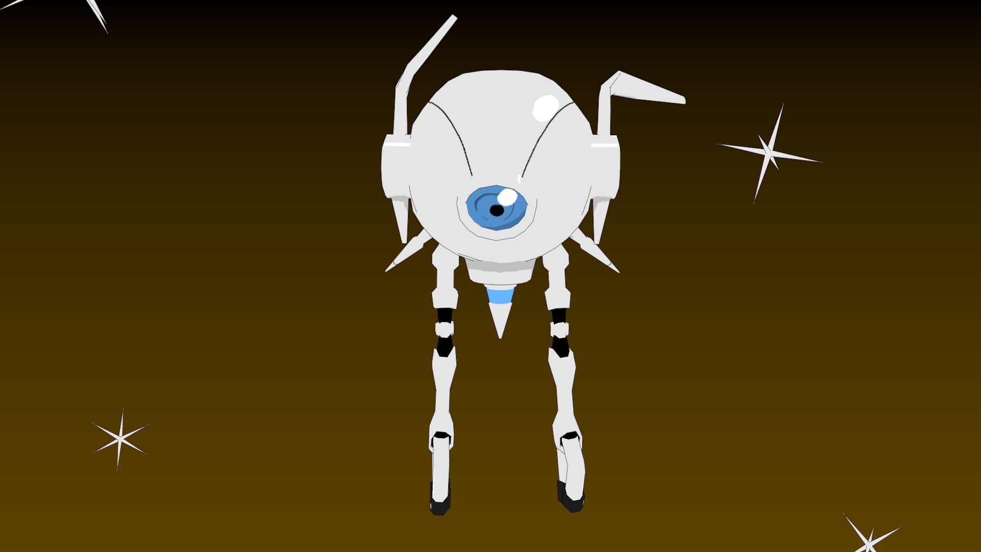 Blue-eyed Robot 3D Model - TurboSquid 1919845