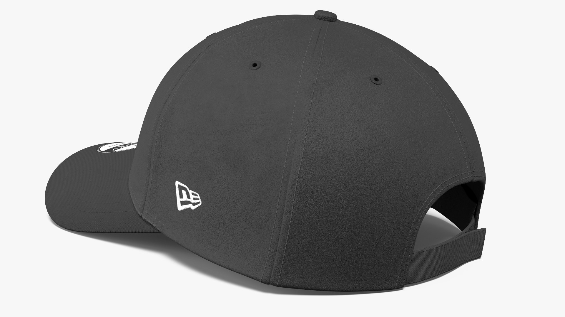 3D New Era Classic Curved Visor Cap Black Model - TurboSquid 2494536
